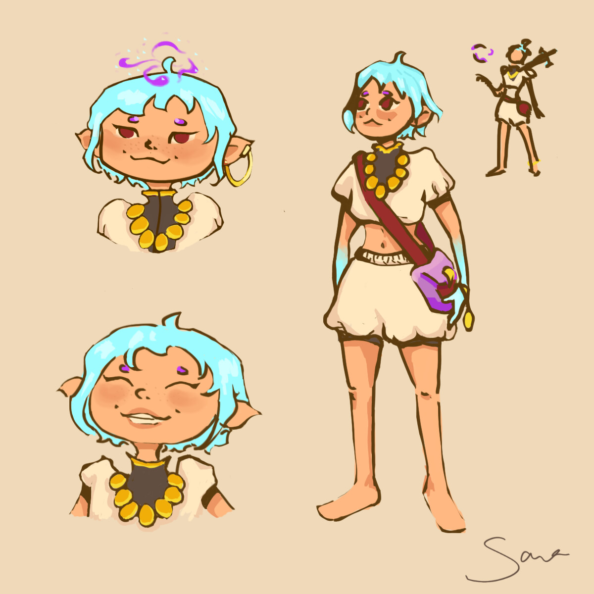 ArtStation - Elf Princess Concept + Character in Pixel Art