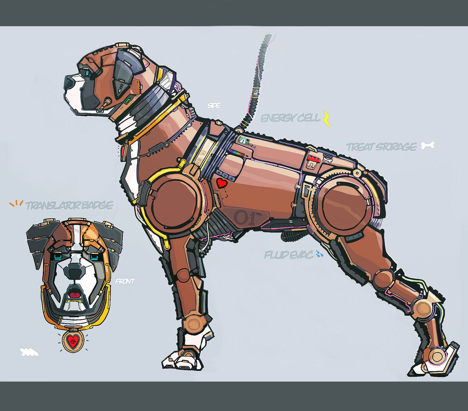 Mark Linington - K.E.N.N.Y - Concept art - Robo Boxer
