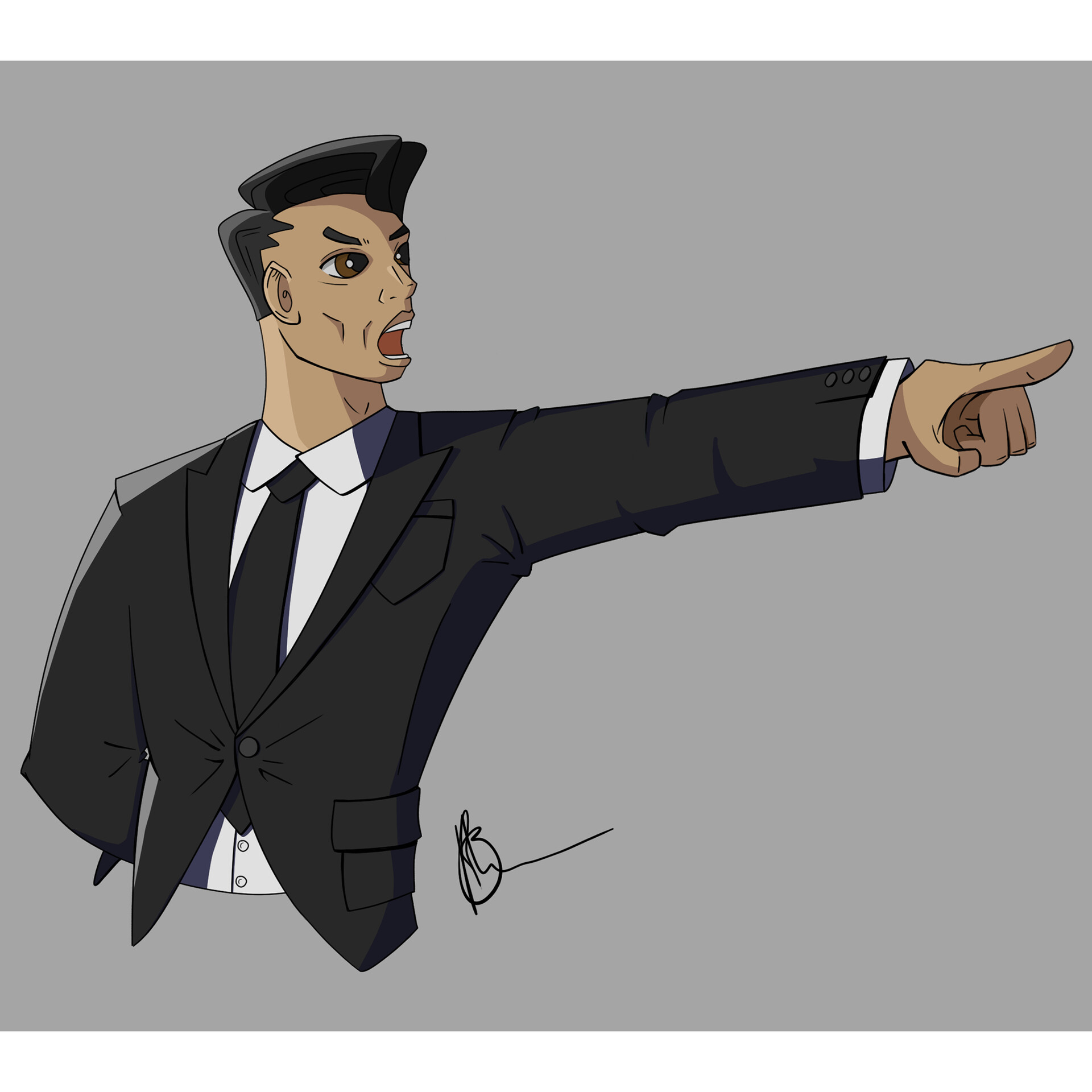 ArtStation - Guy in a suit