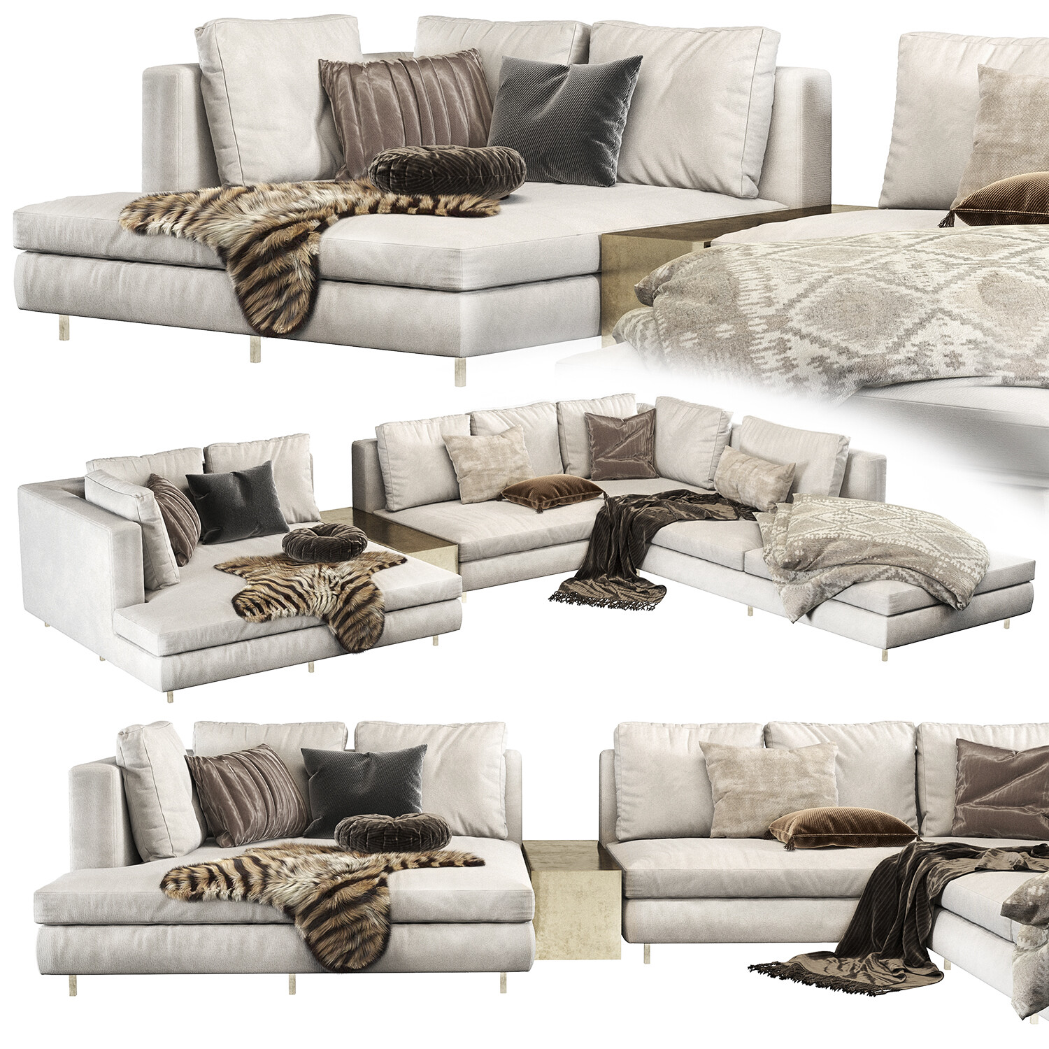 ArtStation - Corner Minotti Hamilton Sofa