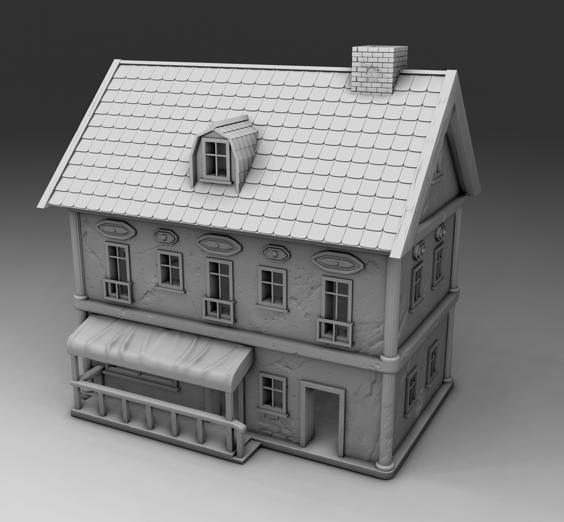 ArtStation - Terrain for DnD: House of the late 18th century