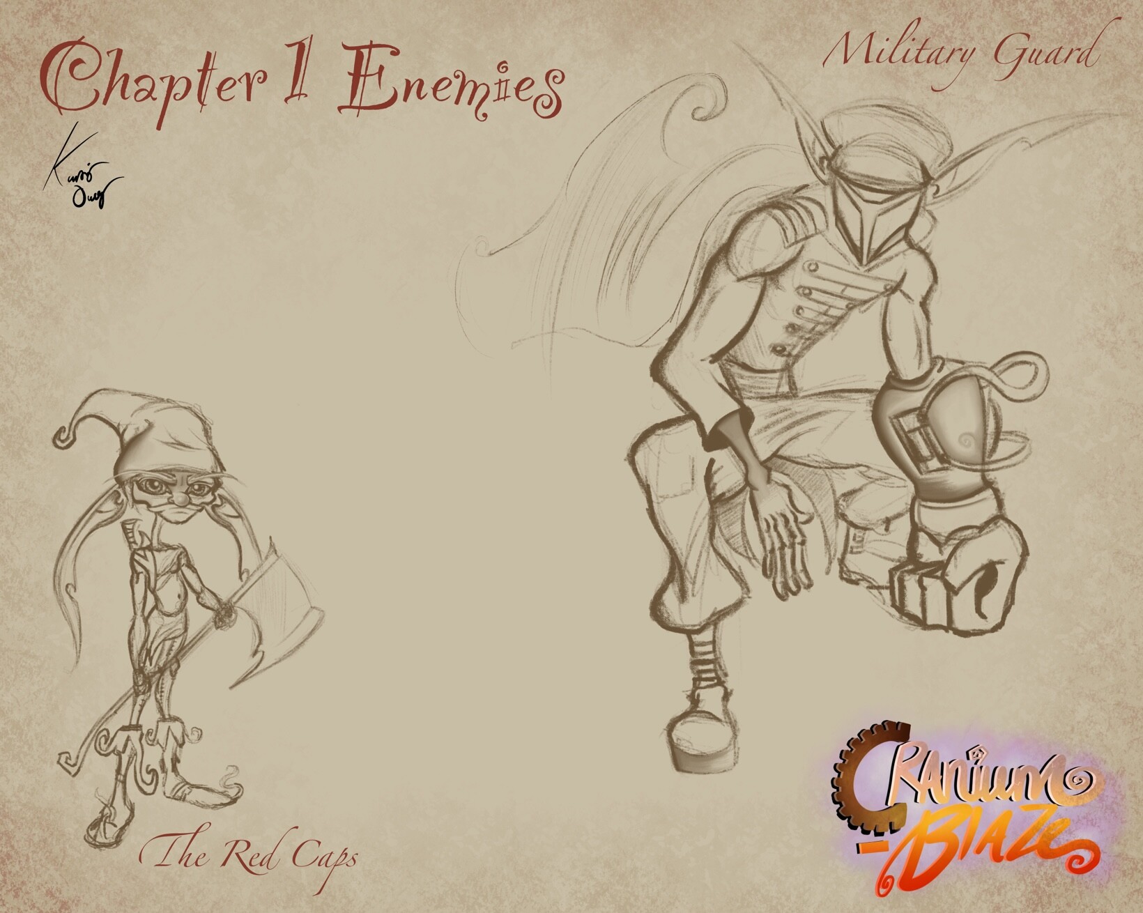 ArtStation - Cranium-Blaze - Chapter 1 : Enemy Encounters Concept