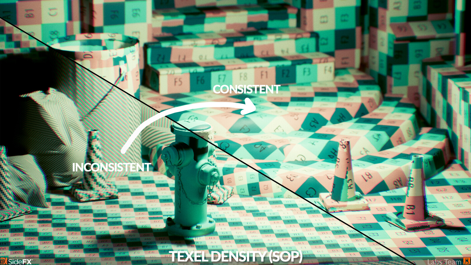 SideFX Labs - Labs Texel Density