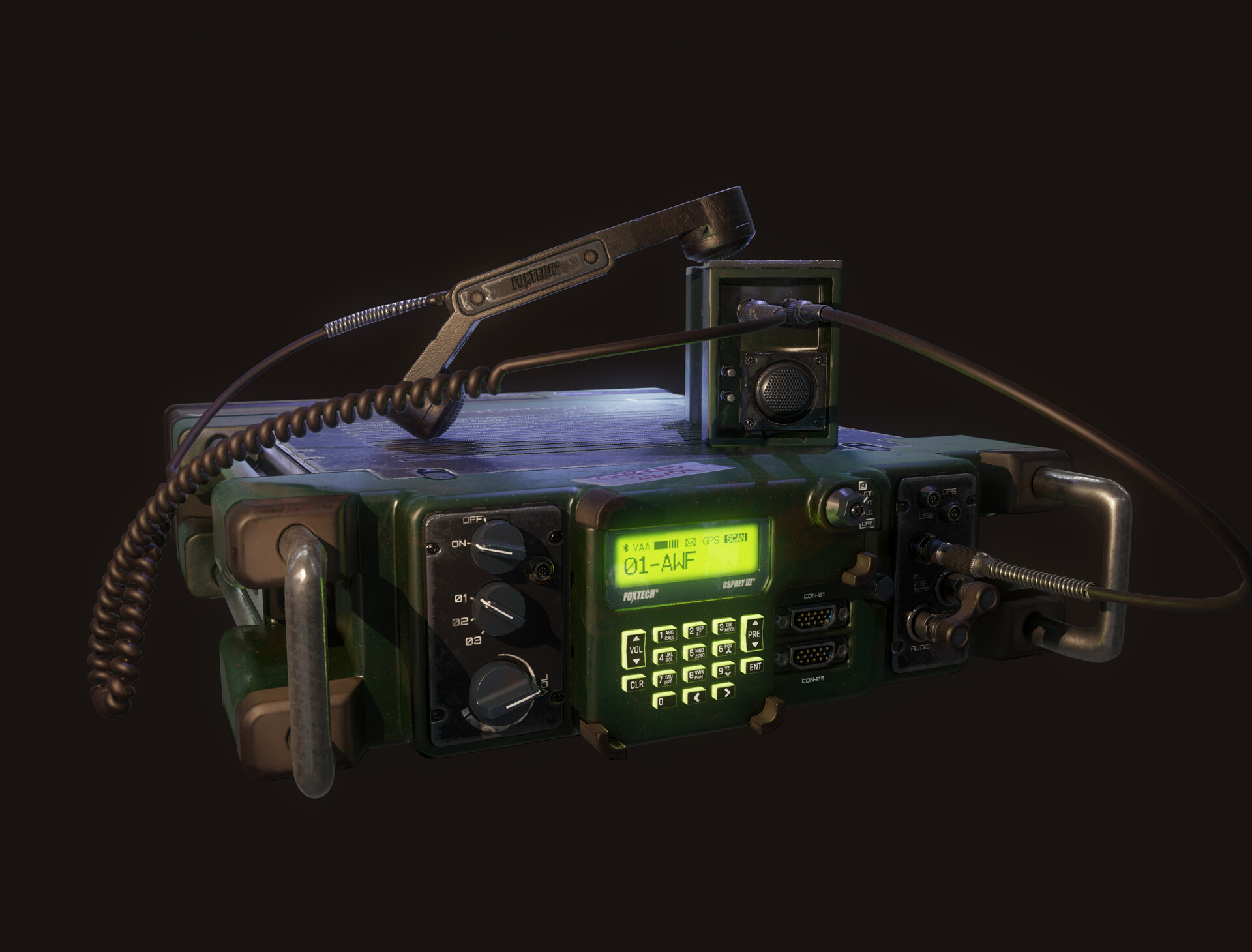 ArtStation - Military radio in 3D