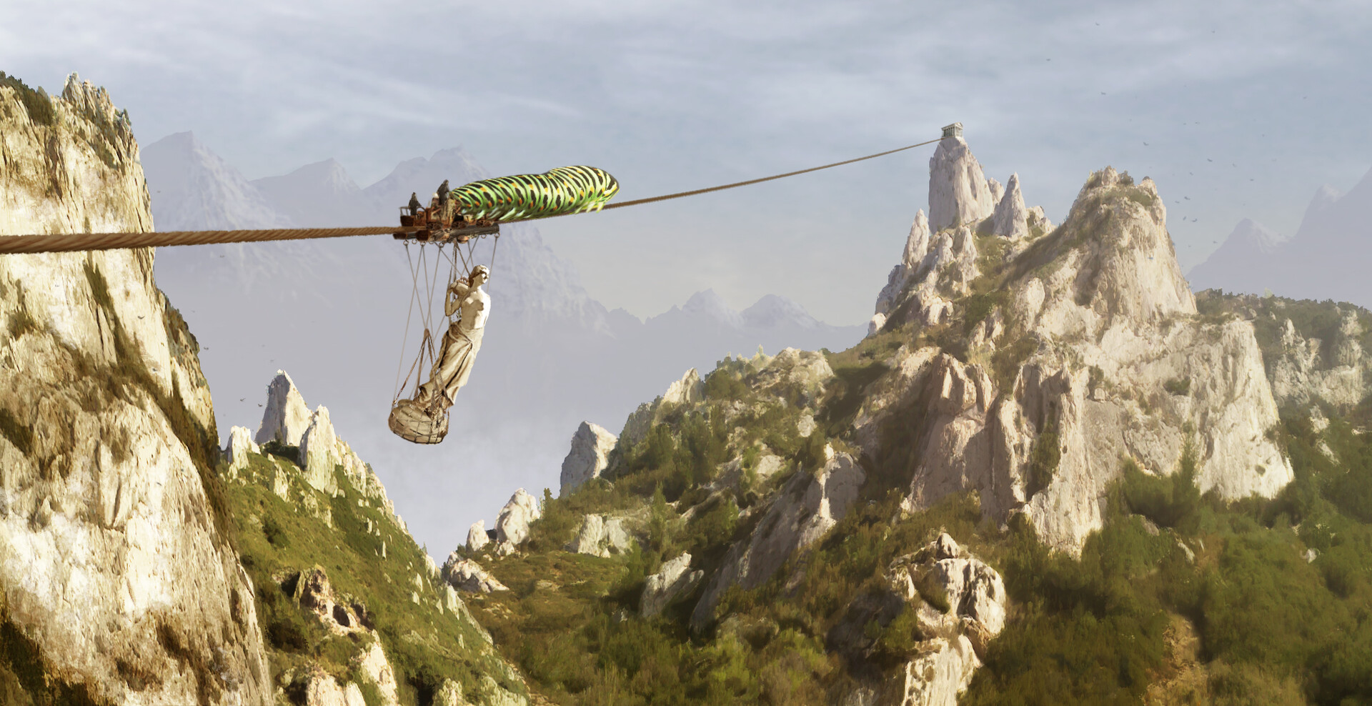 ArtStation - The Flying Statue