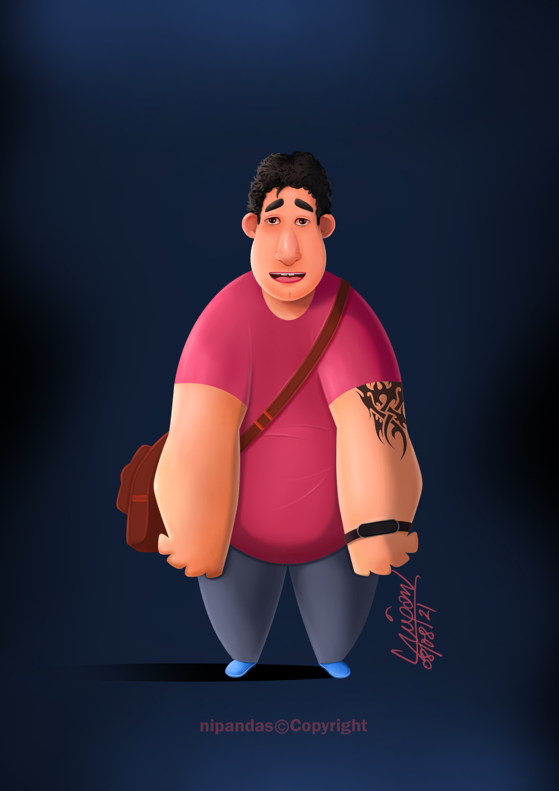 ArtStation - 2D Game Character name is “Employee”