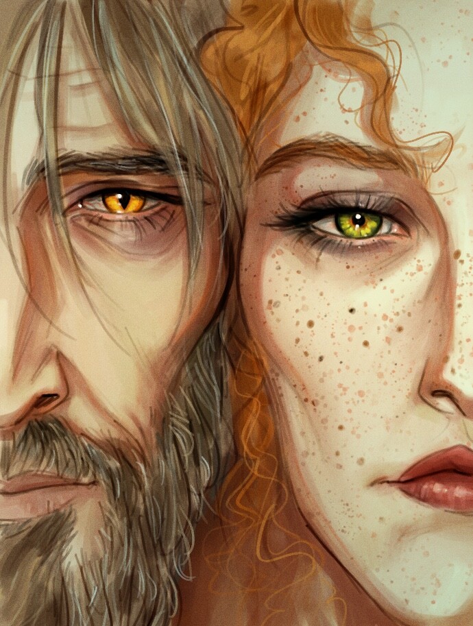 ArtStation - Sorceress and Witcher, Ron Koza