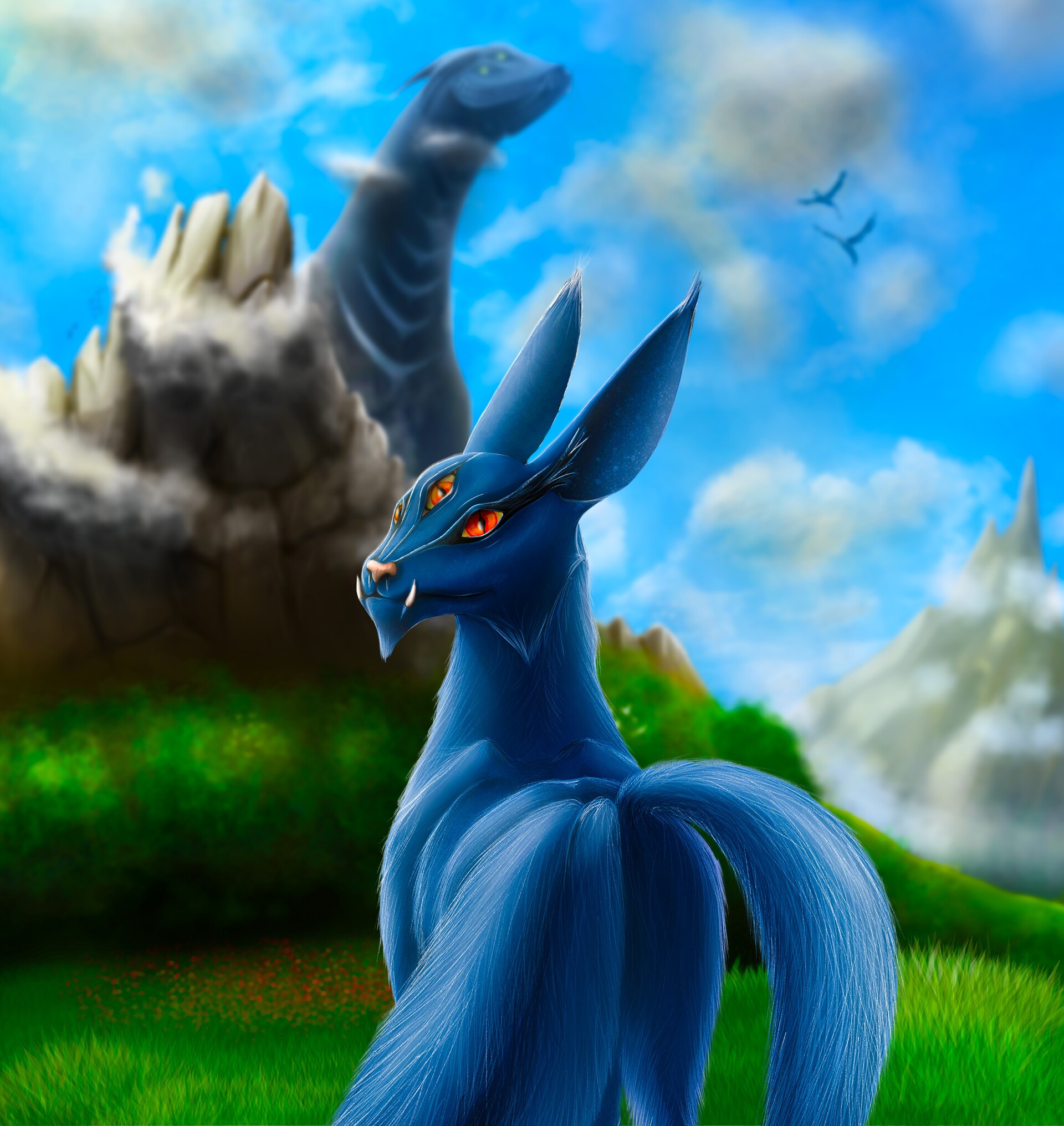 ArtStation - Deerfox in fantasy world