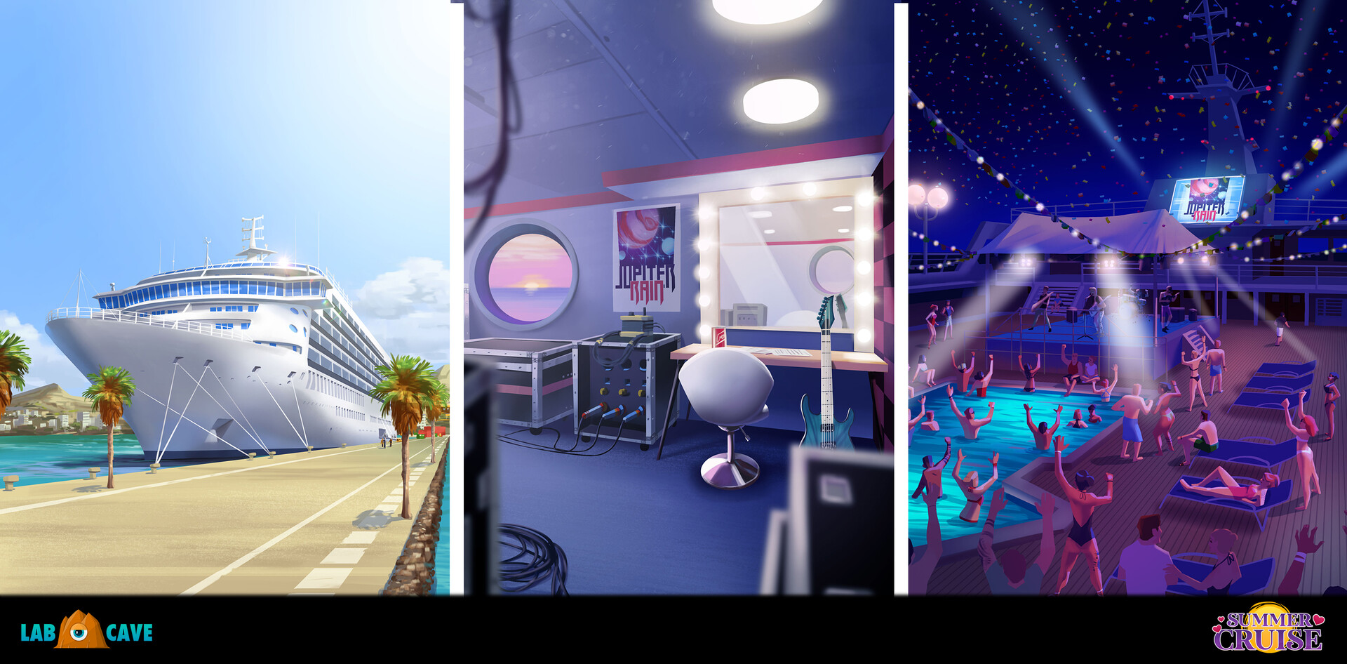 LAB CAVE - Summer Cruise - In-game Art