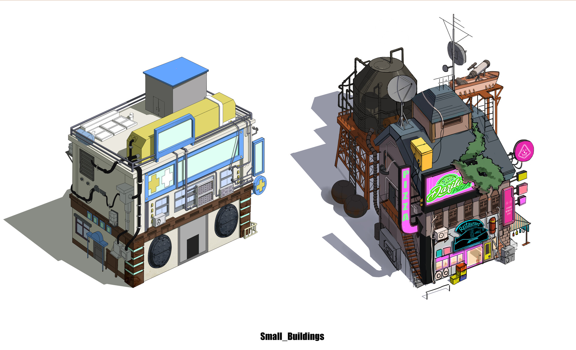 ArtStation - Design_Small_Buildings
