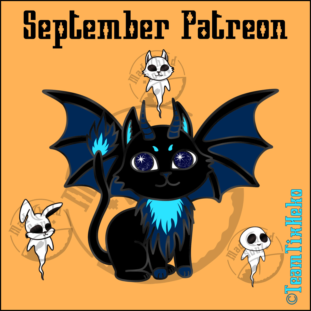 ArtStation - Baby Demon Cat (2021) by TeamTixHeko 👻