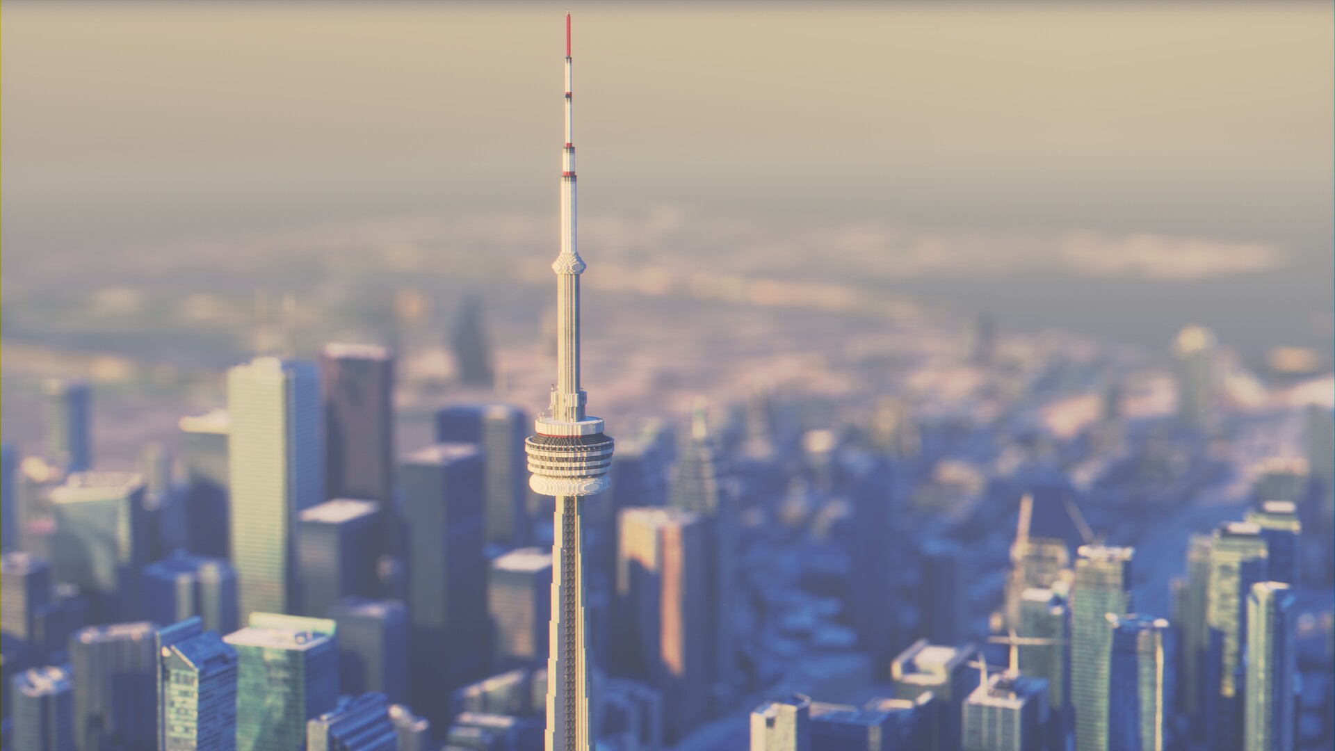 Frank Ouyang - Minecraft Render: CN Tower, Toronto, CAN