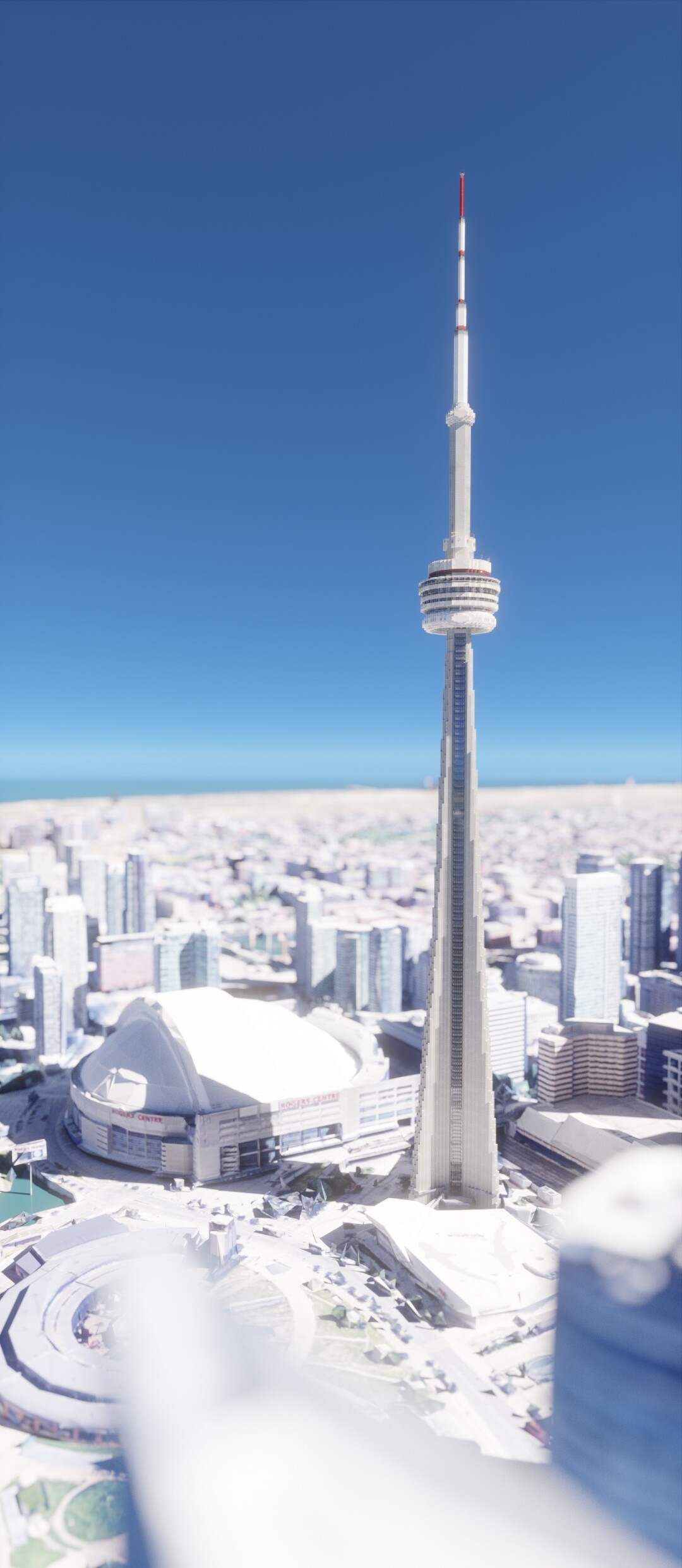 Frank Ouyang - Minecraft Render: CN Tower, Toronto, CAN