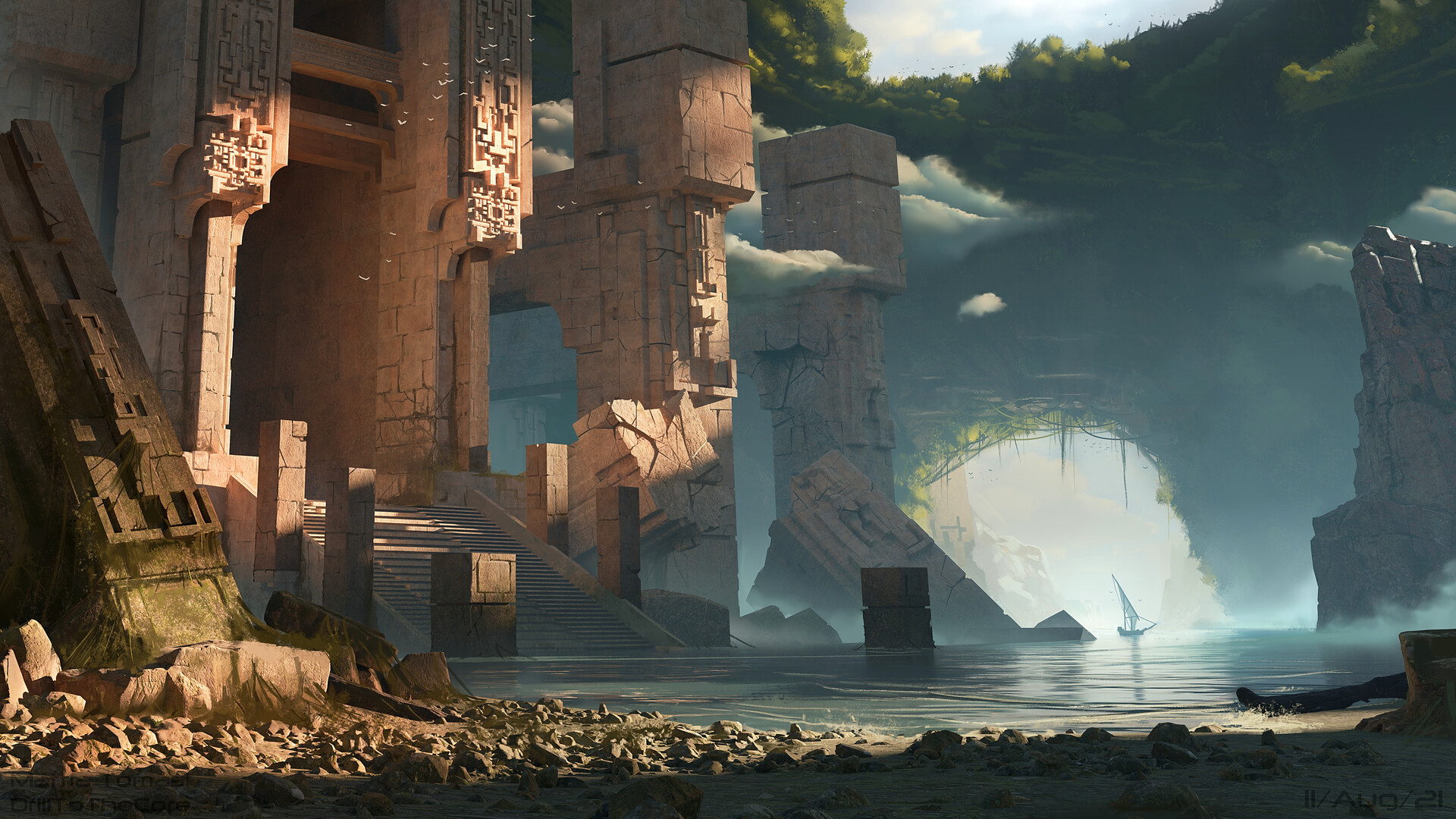 ArtStation - Hidden ruins