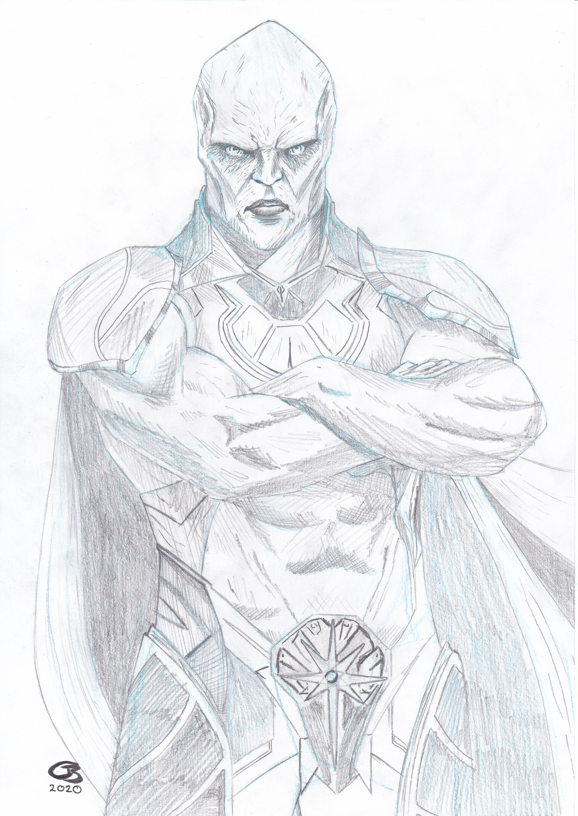 ArtStation - Sketch #21 - MARTIAN MANHUNTER