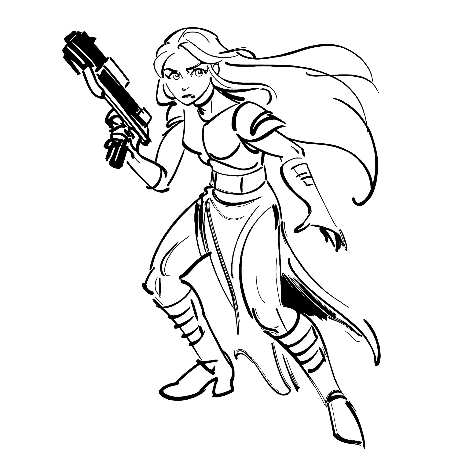 female jedi star wars coloring pages