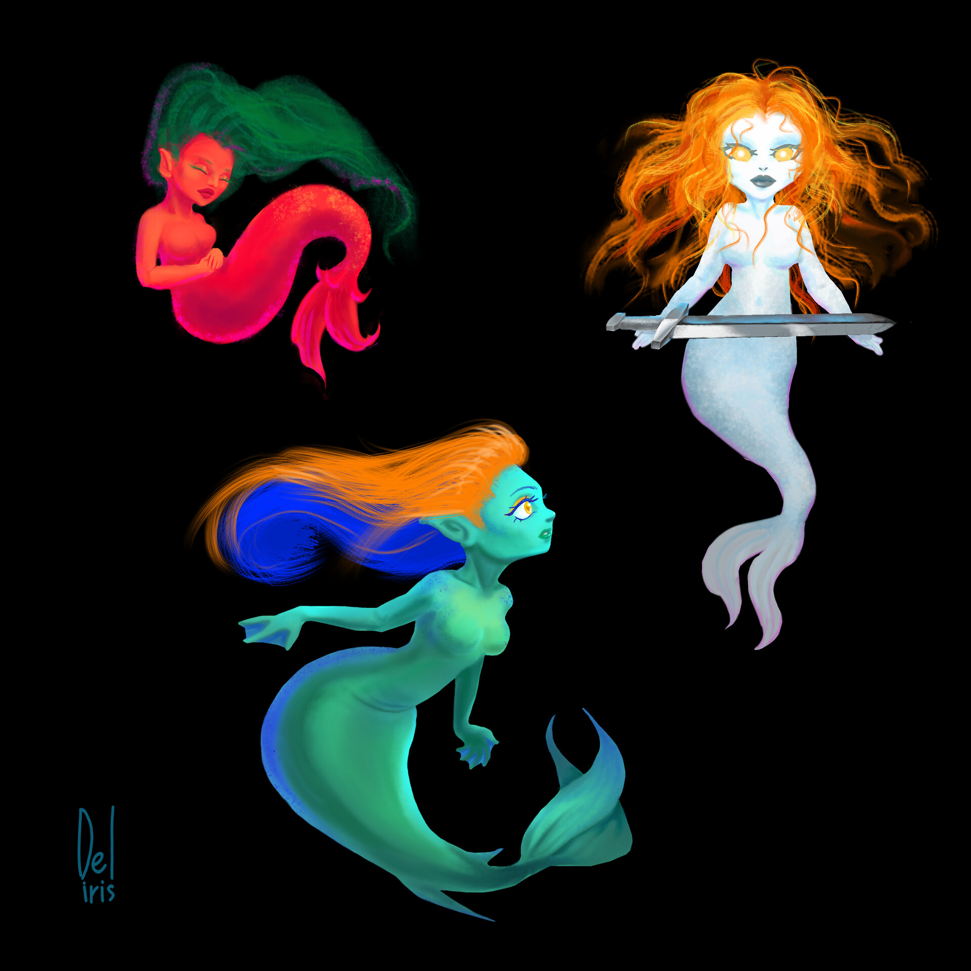 ArtStation - Mermaid concepts