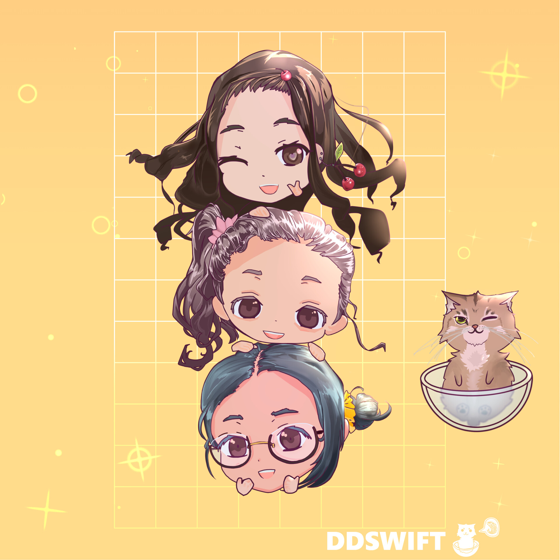 ArtStation - Chibi girls