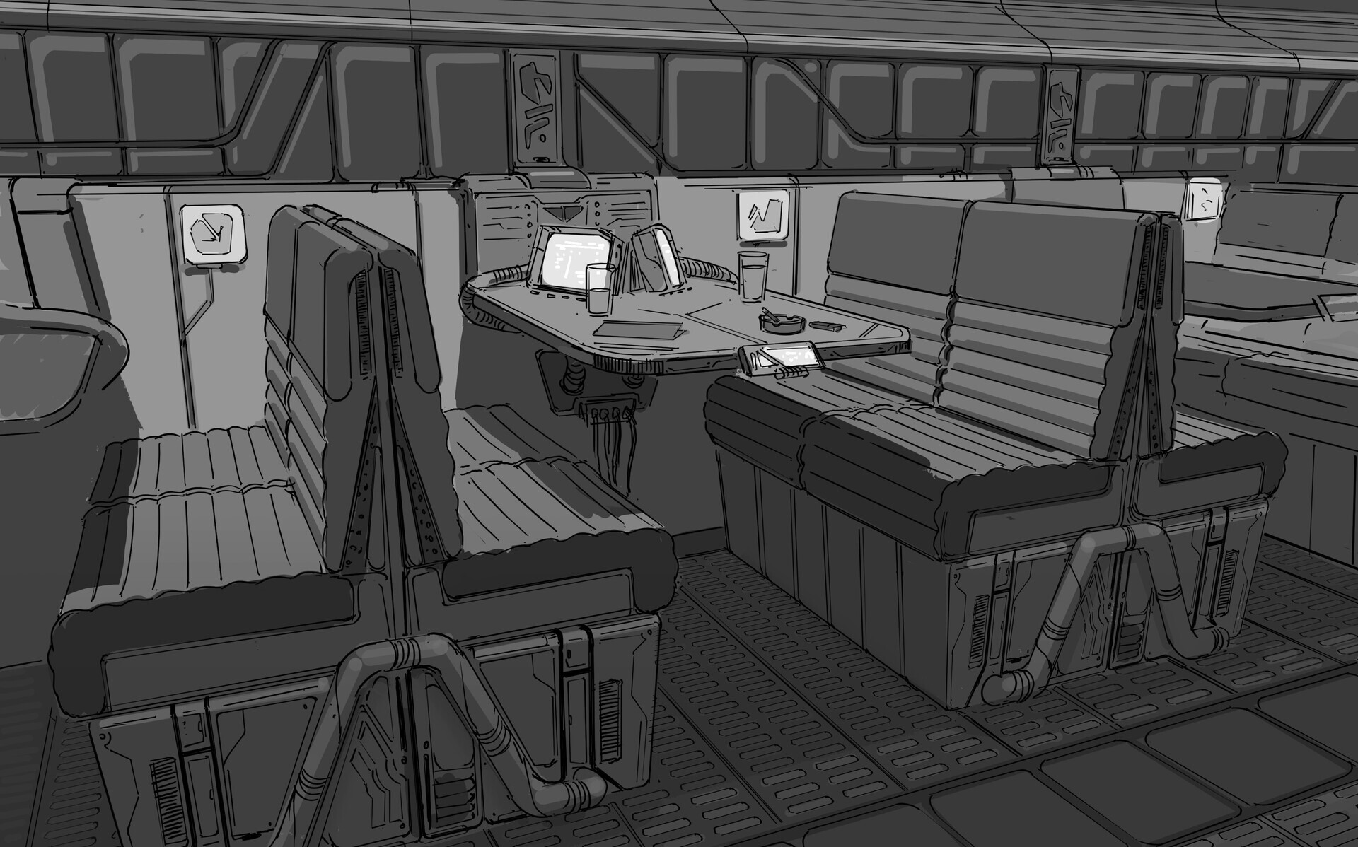 Louis Le Roy - Cyberpunk kitchens and restaurants