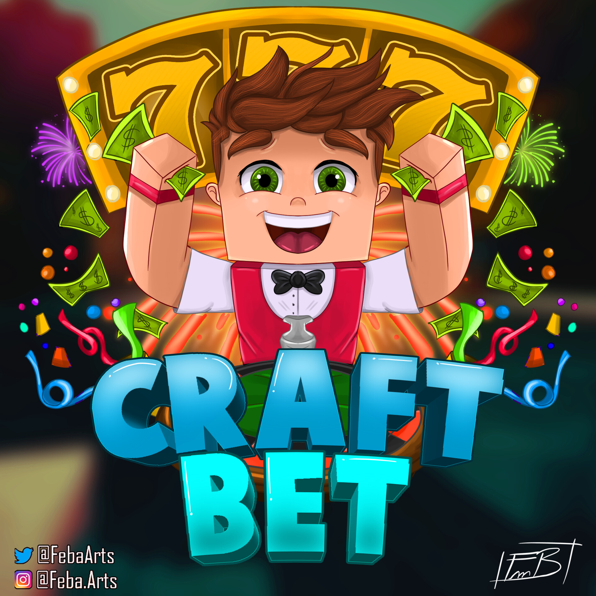 ArtStation - CRAFT BET MINECRAFT LOGO