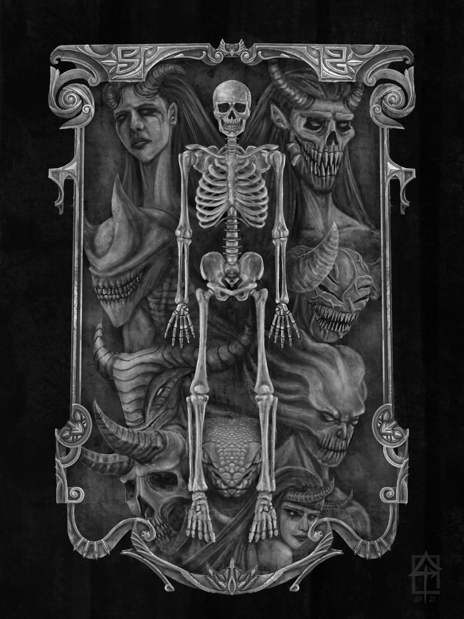 ArtStation - The Devil’s main task is tempting humans to reject the way ...