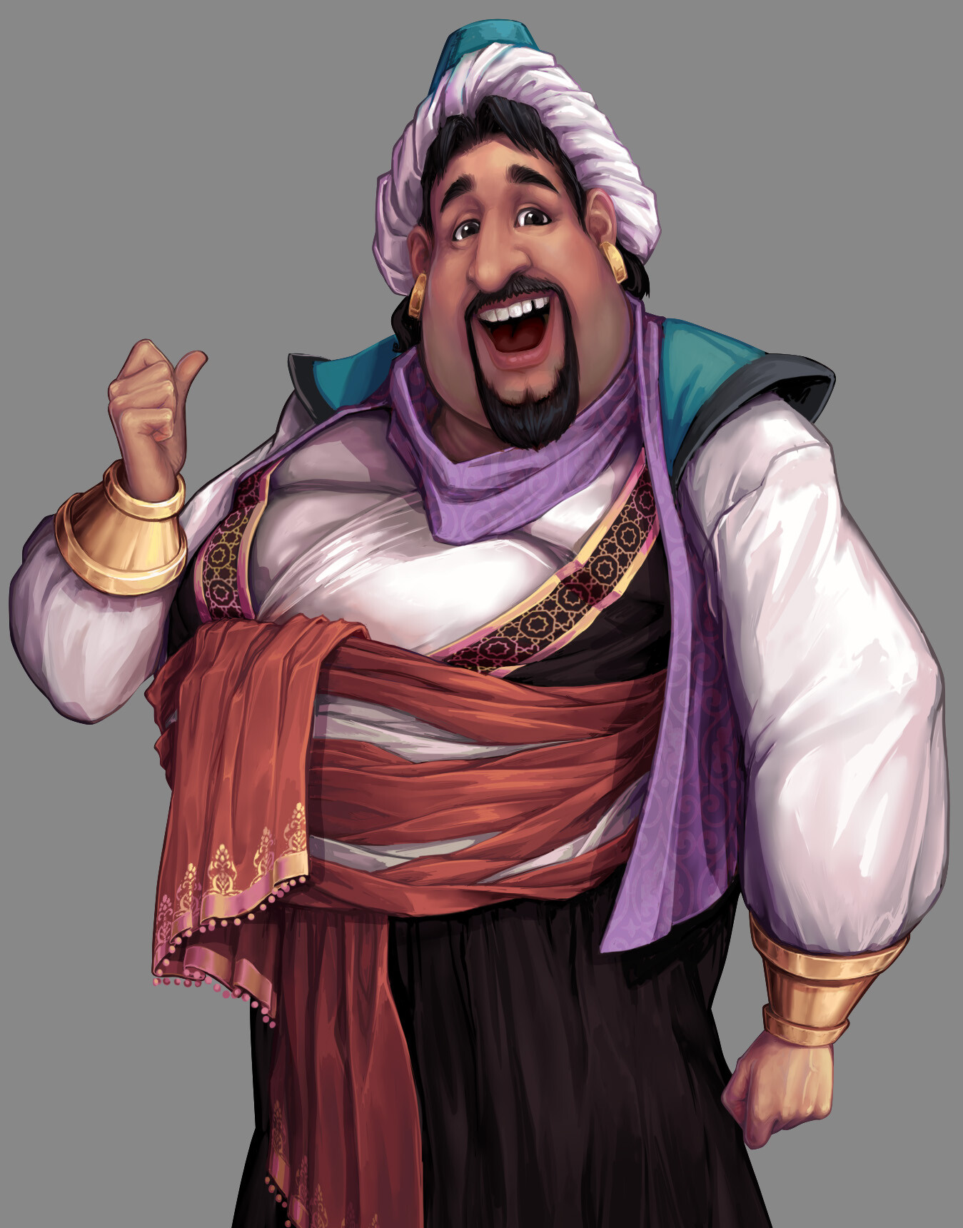 ArtStation - Arabian solitaire hero