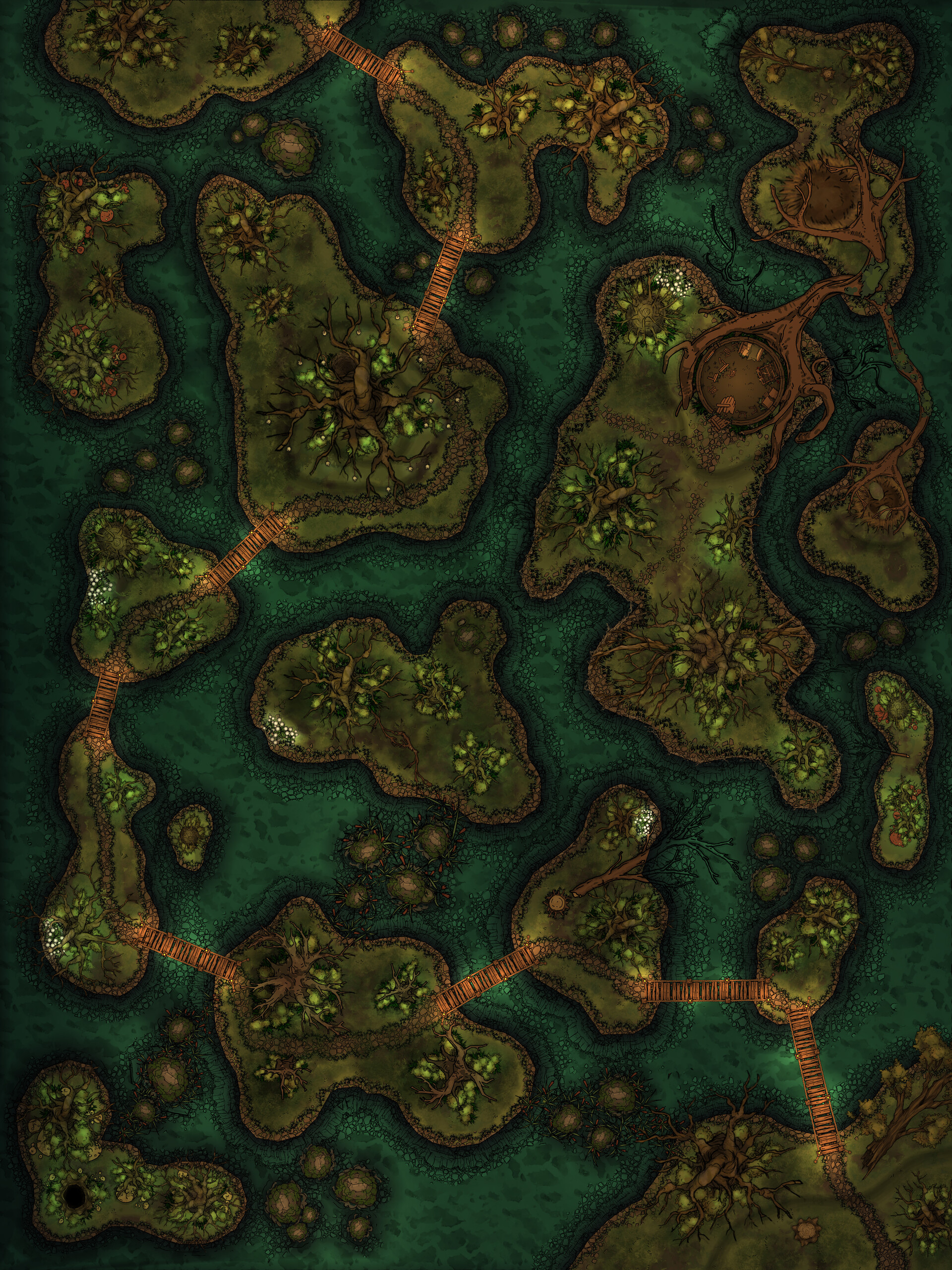 ArtStation - The Old Swamp Trail [45 x 60]