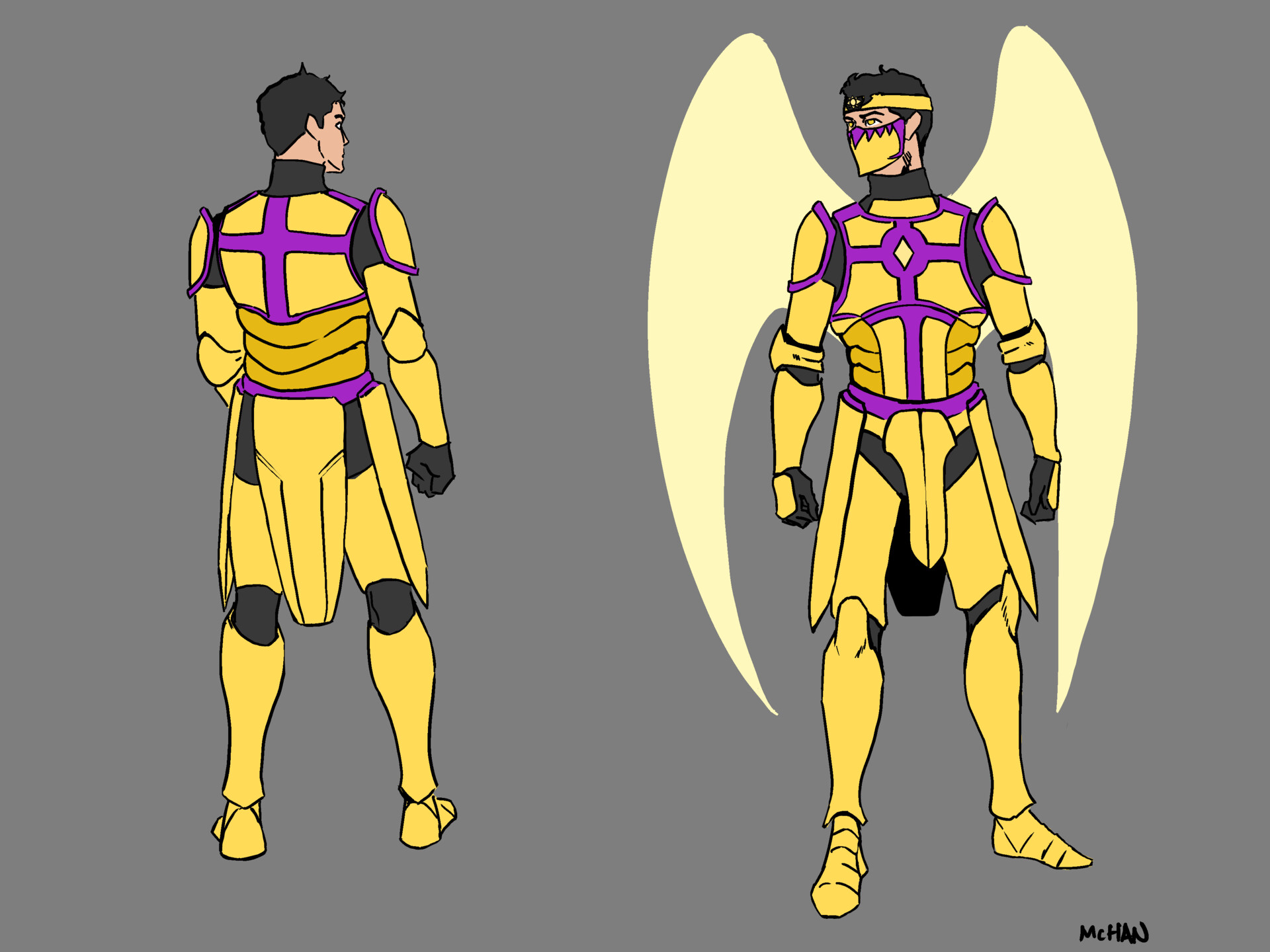 ArtStation - Character Sheet - Sun Armor Dimitri Seto