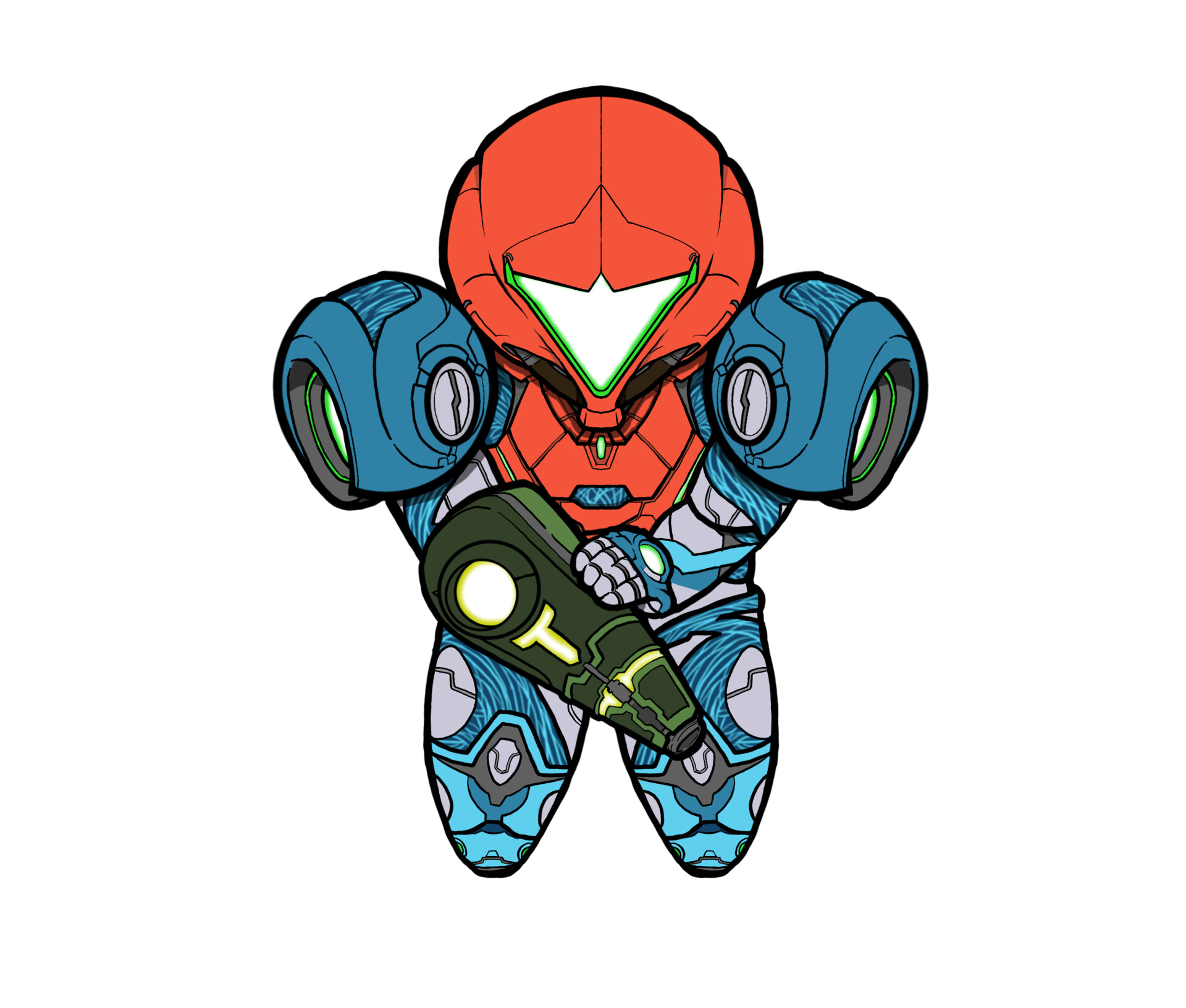 ArtStation - Chibi Metroid Dread WIP