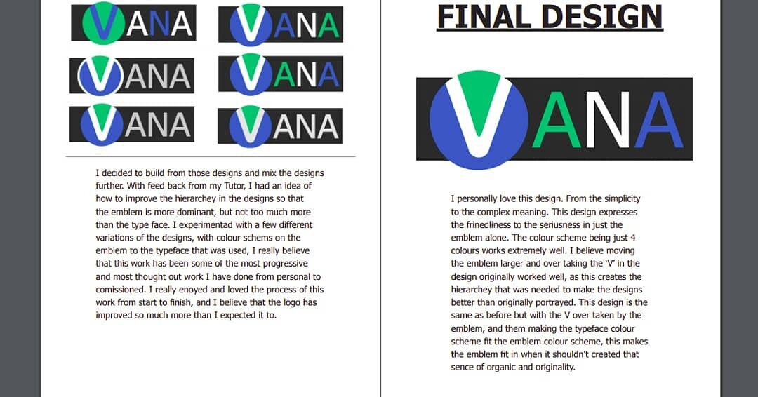 ArtStation - VANA logo and packaging designs.