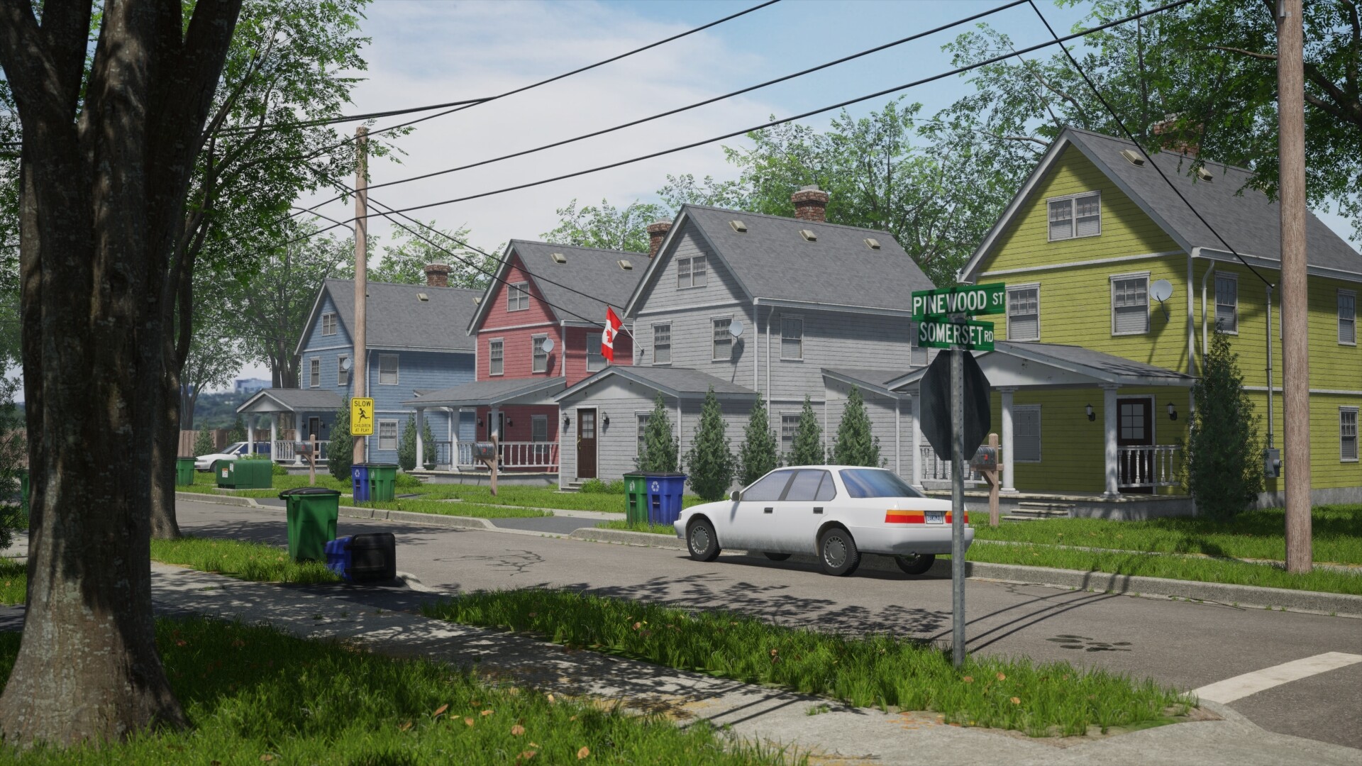 ArtStation - Suburban Neighborhood