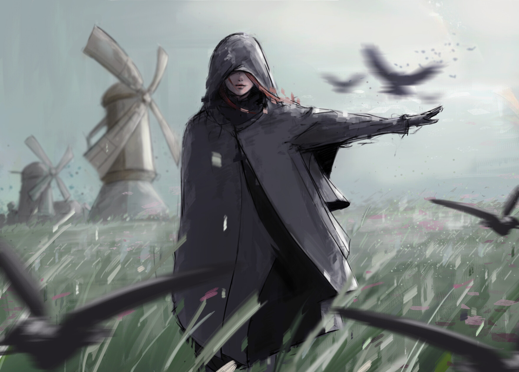 ArtStation - girl raven