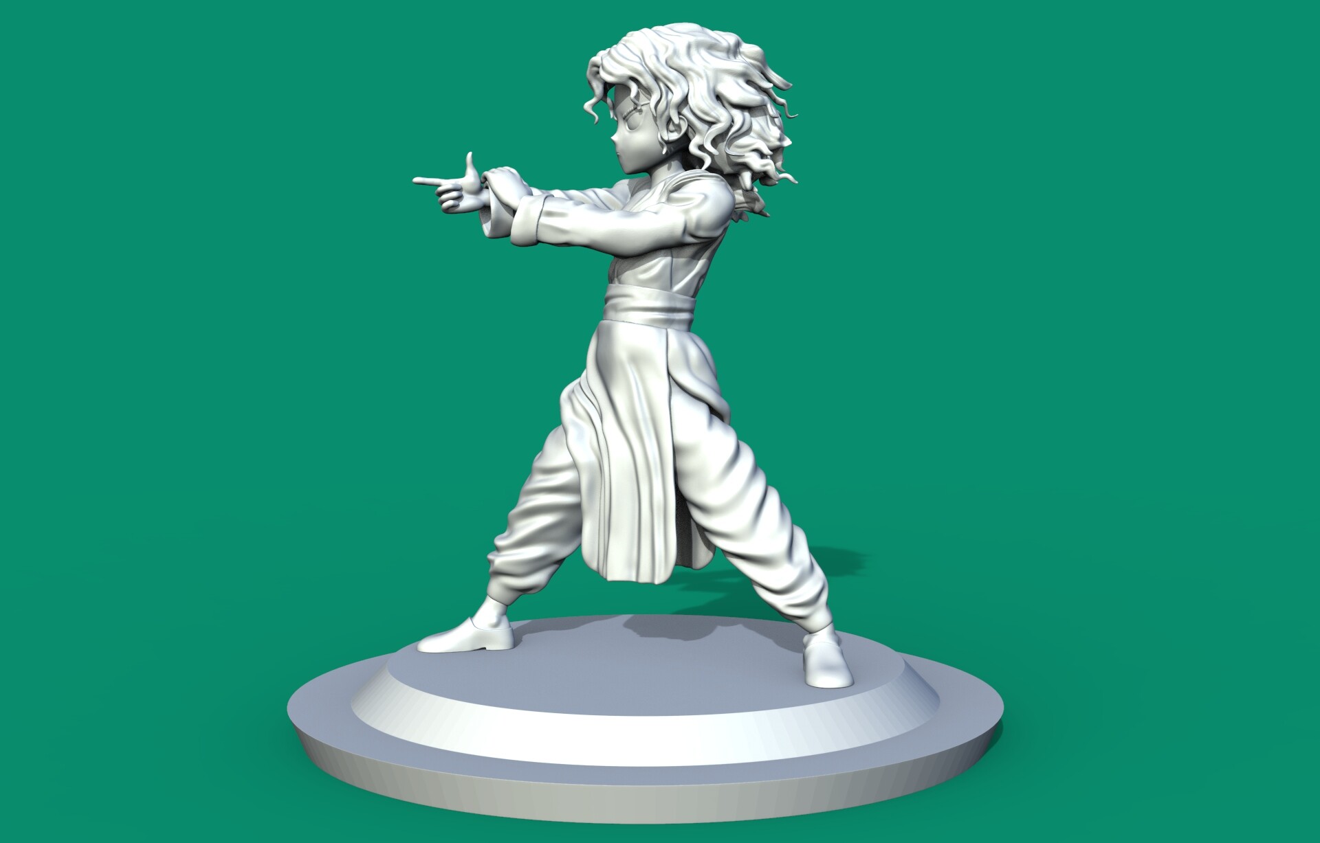 ArtStation - Maestra Genkai de la serie anime Yu yu hakusho