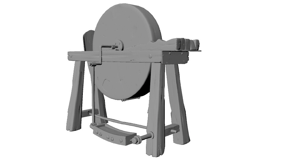 ArtStation - 3D MODELING -Stone Grinder(WIP)