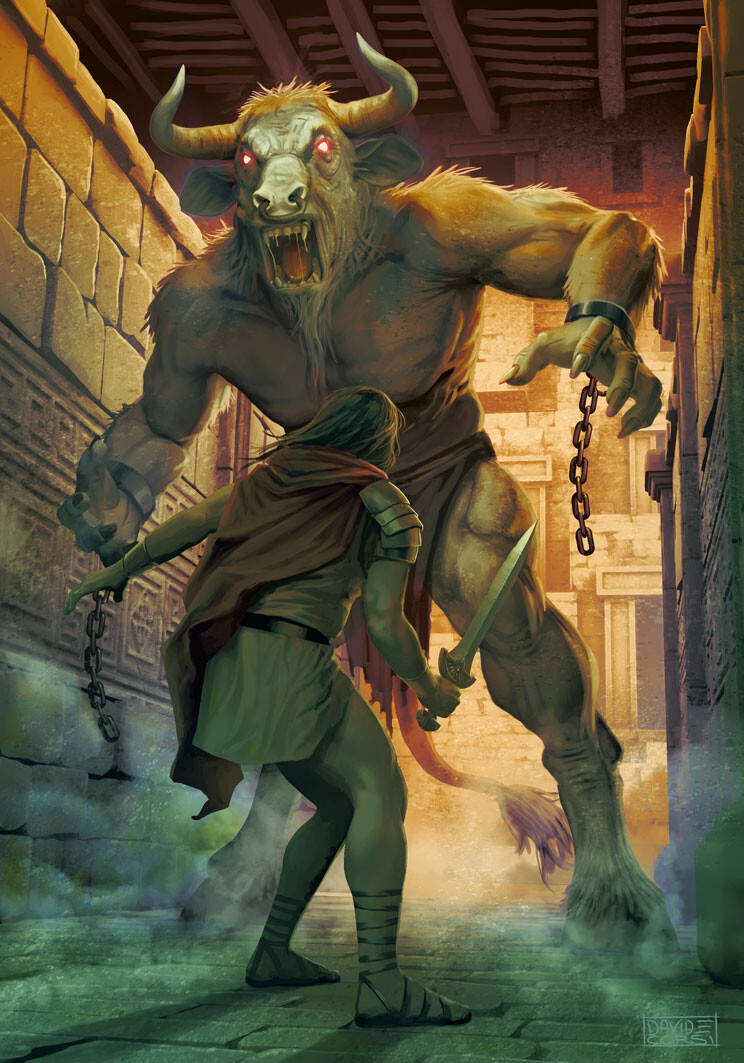 theseus and the minotaur pictures