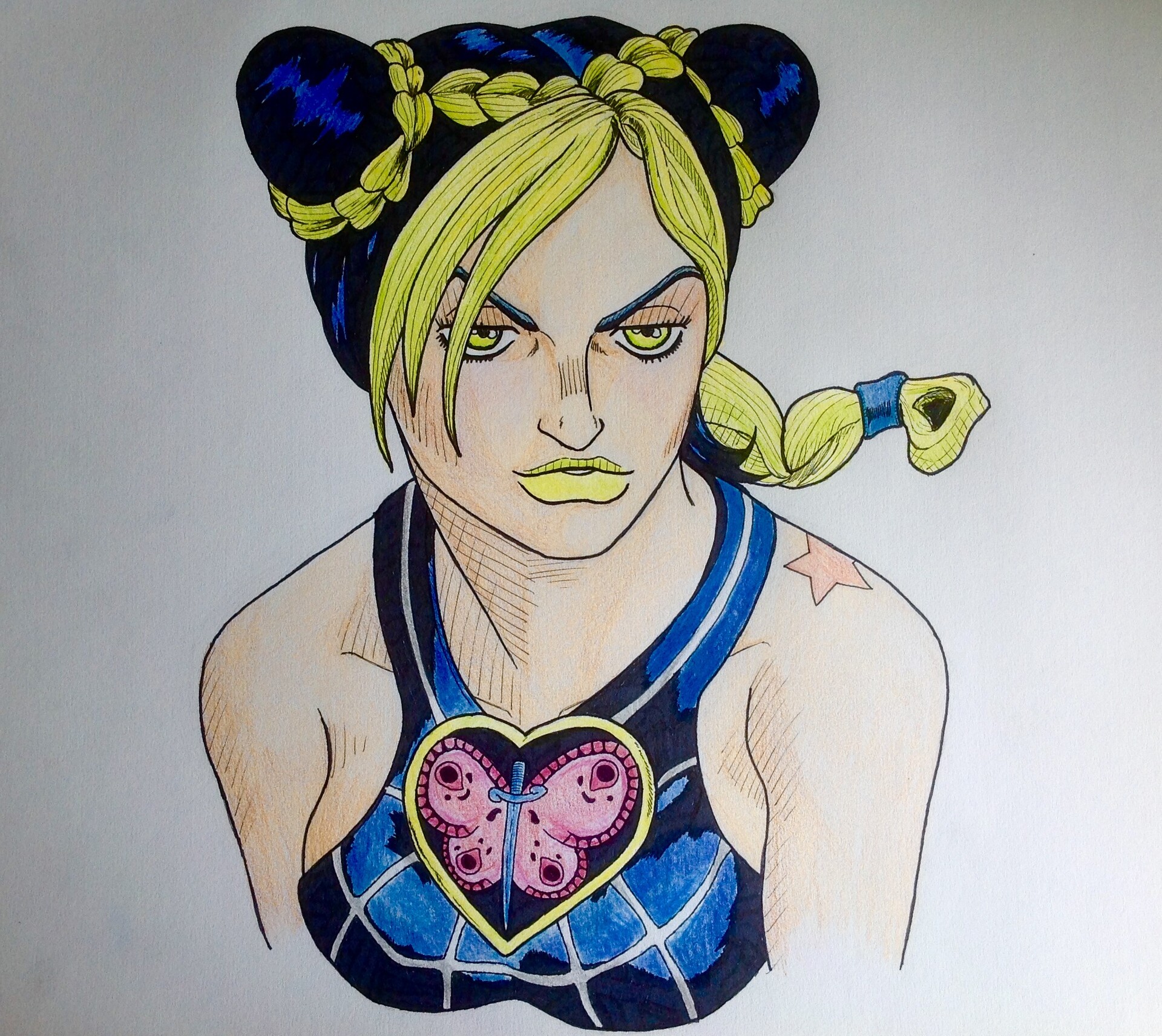 how to draw jolyne kujo