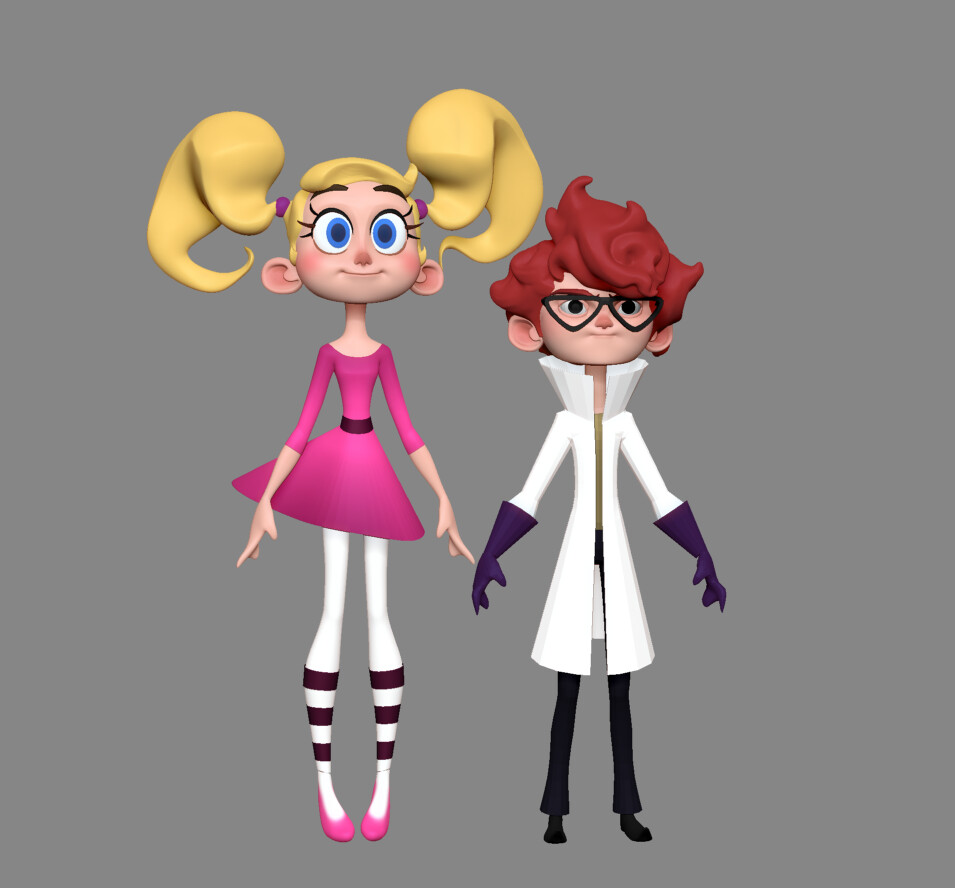 ArtStation - Dexter and Deedee prj