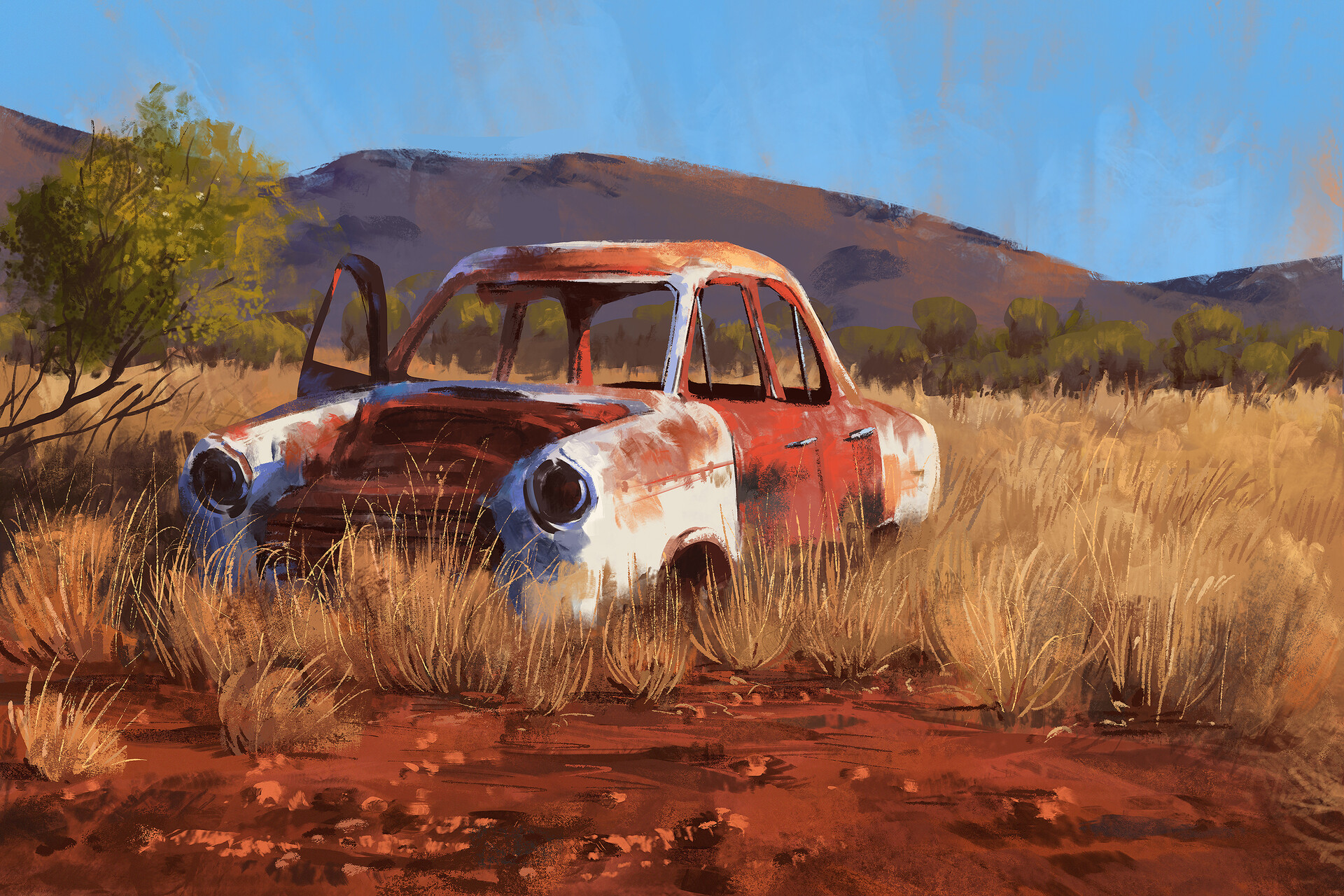 ArtStation - Rusty Car Photo Study