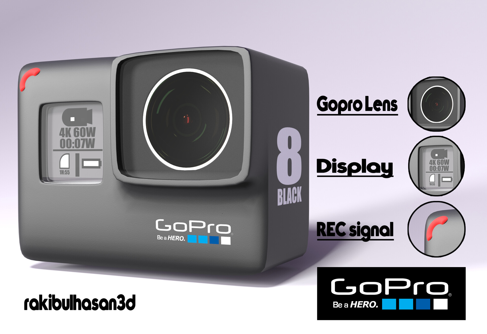 ArtStation - Gopro Camera