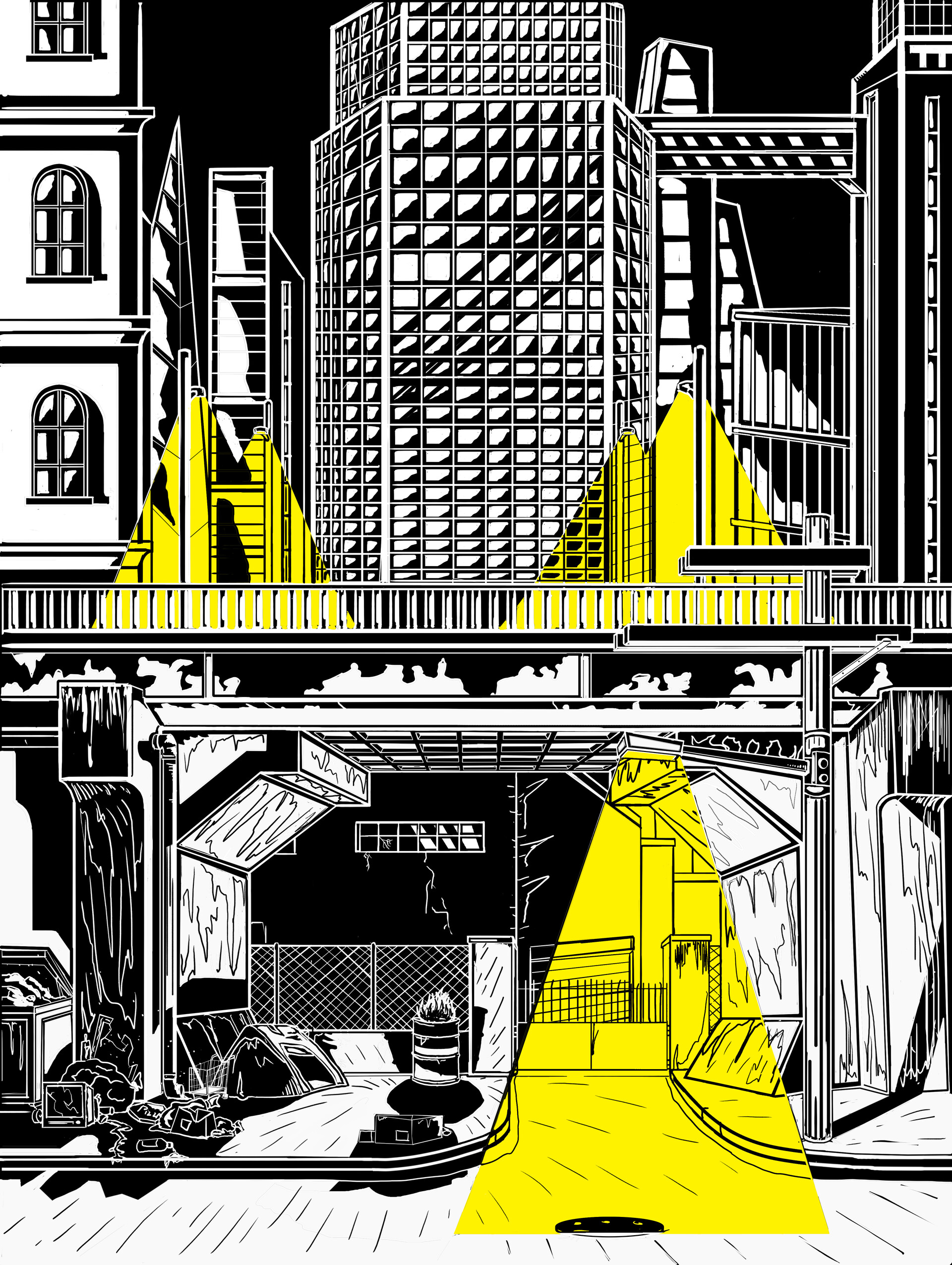 ArtStation - NIGHT CITY DRAW