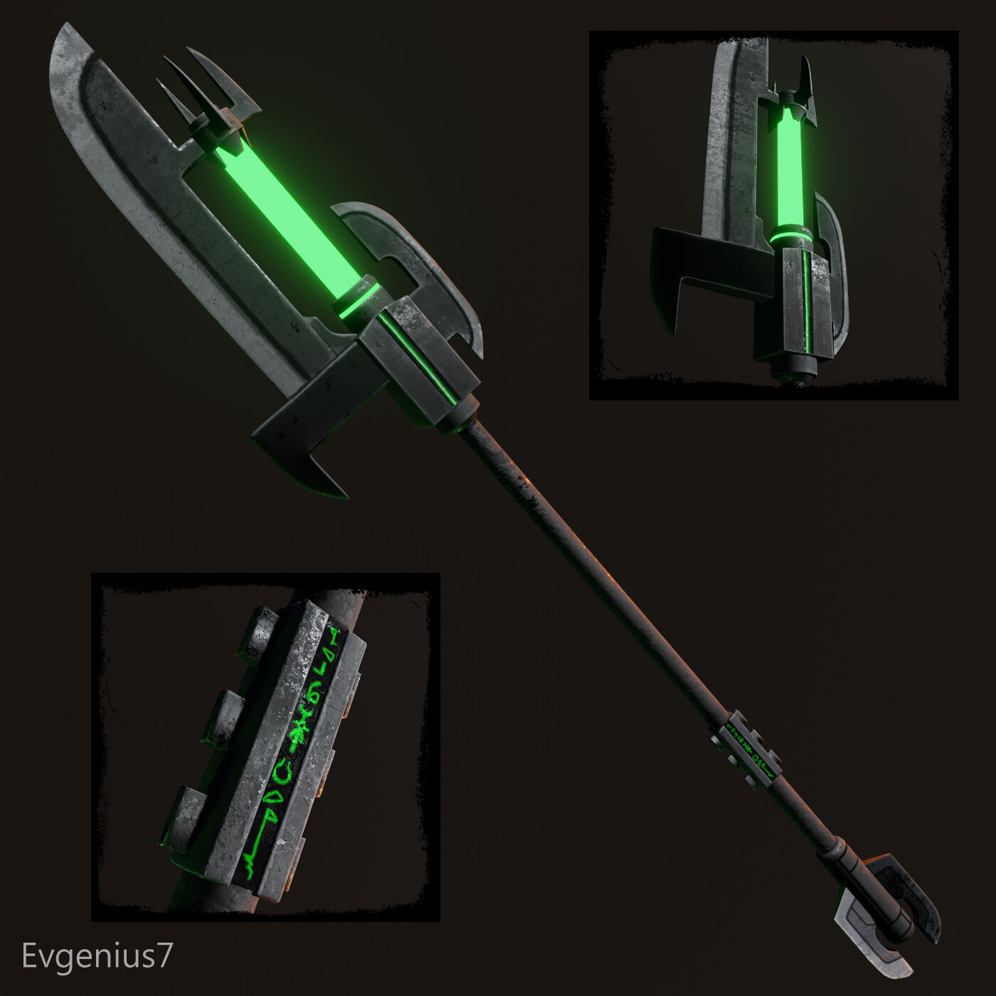 ArtStation - Necron Lord staff (Warhammer 40k)