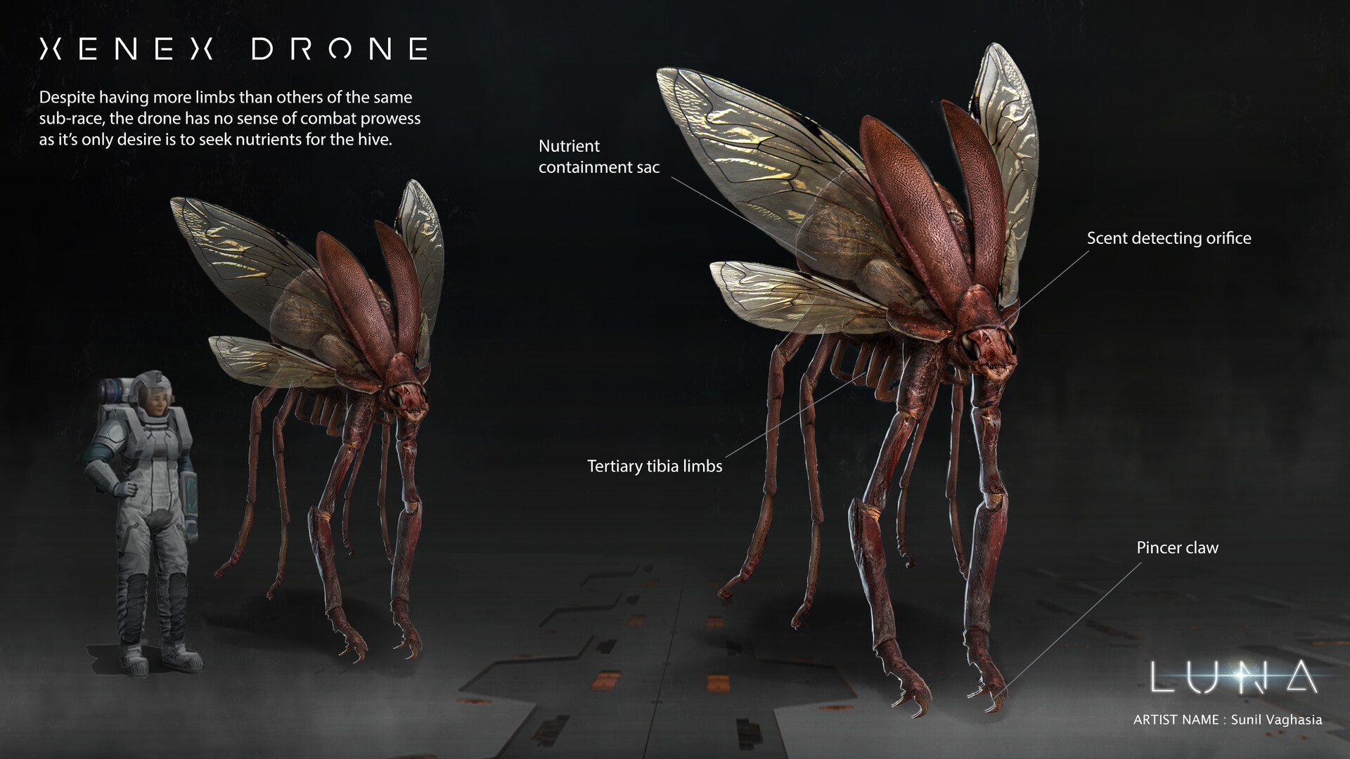 ArtStation - Project Luna: Alien designs