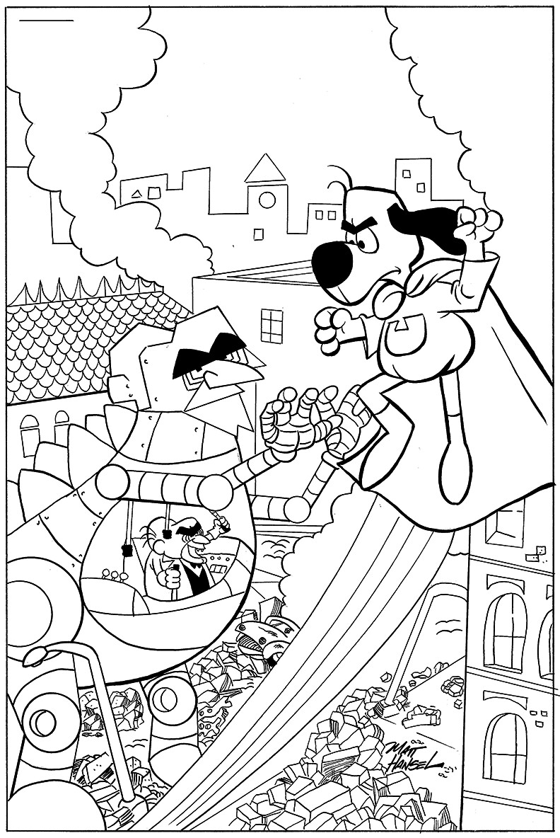 underdog coloring page