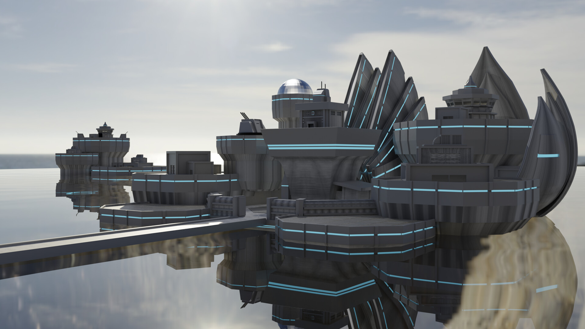 Futuristic Military Fortress