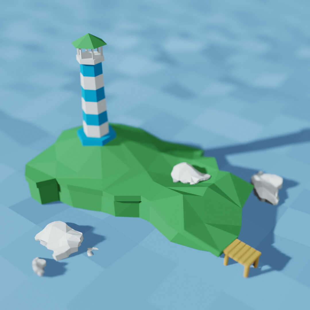 ArtStation - Project #2/Lighthouse on the Island