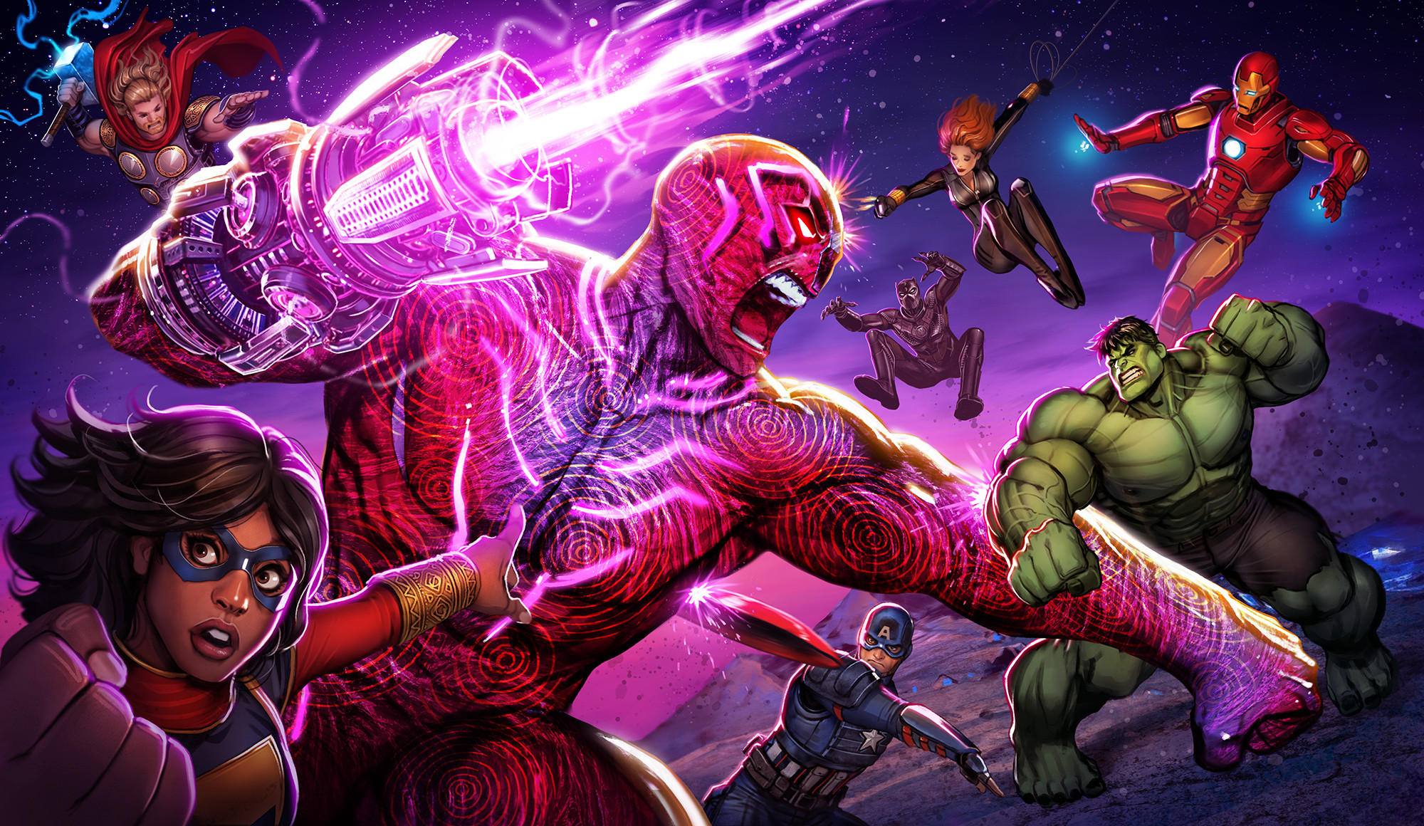 David Nakayama - Black Panther | Avengers War For Wakanda Motion Comic