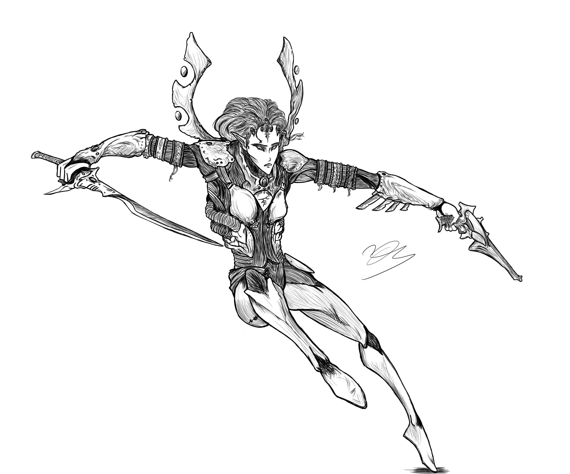 black and white eldar