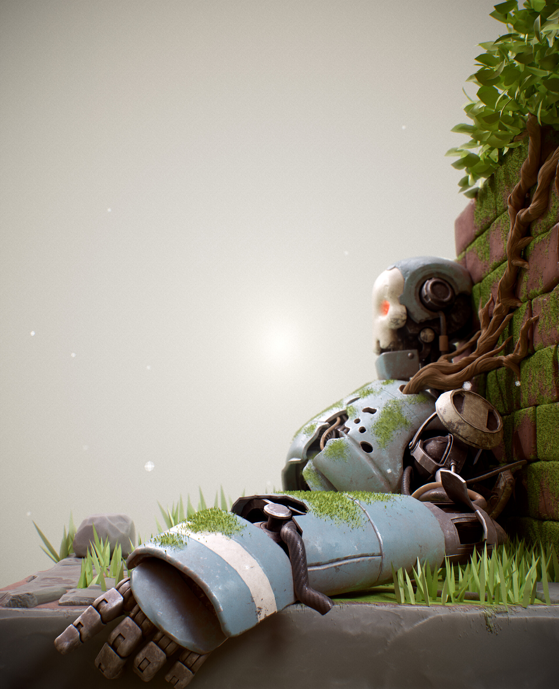 Art of Matthew Wood - Ruined Robot