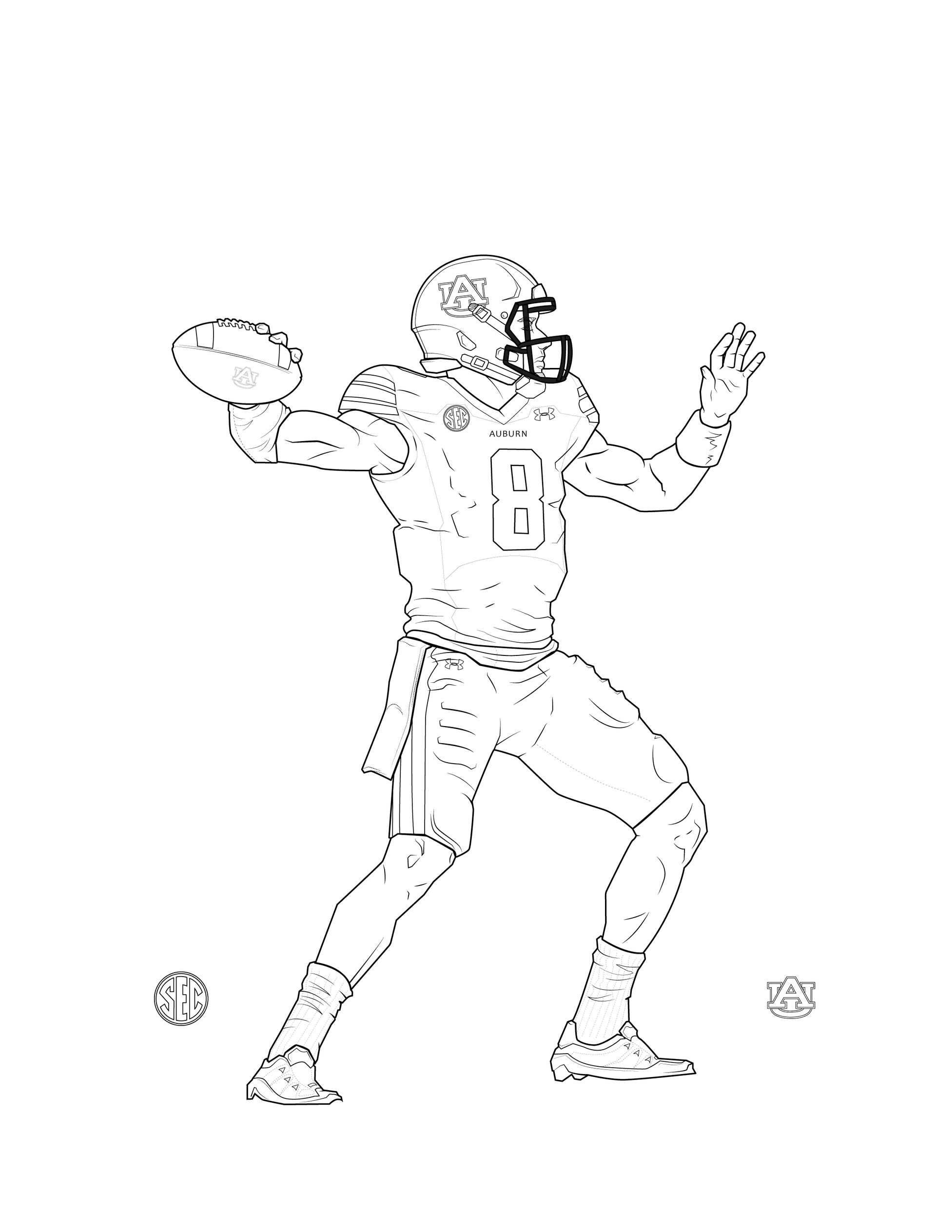 sec football coloring book