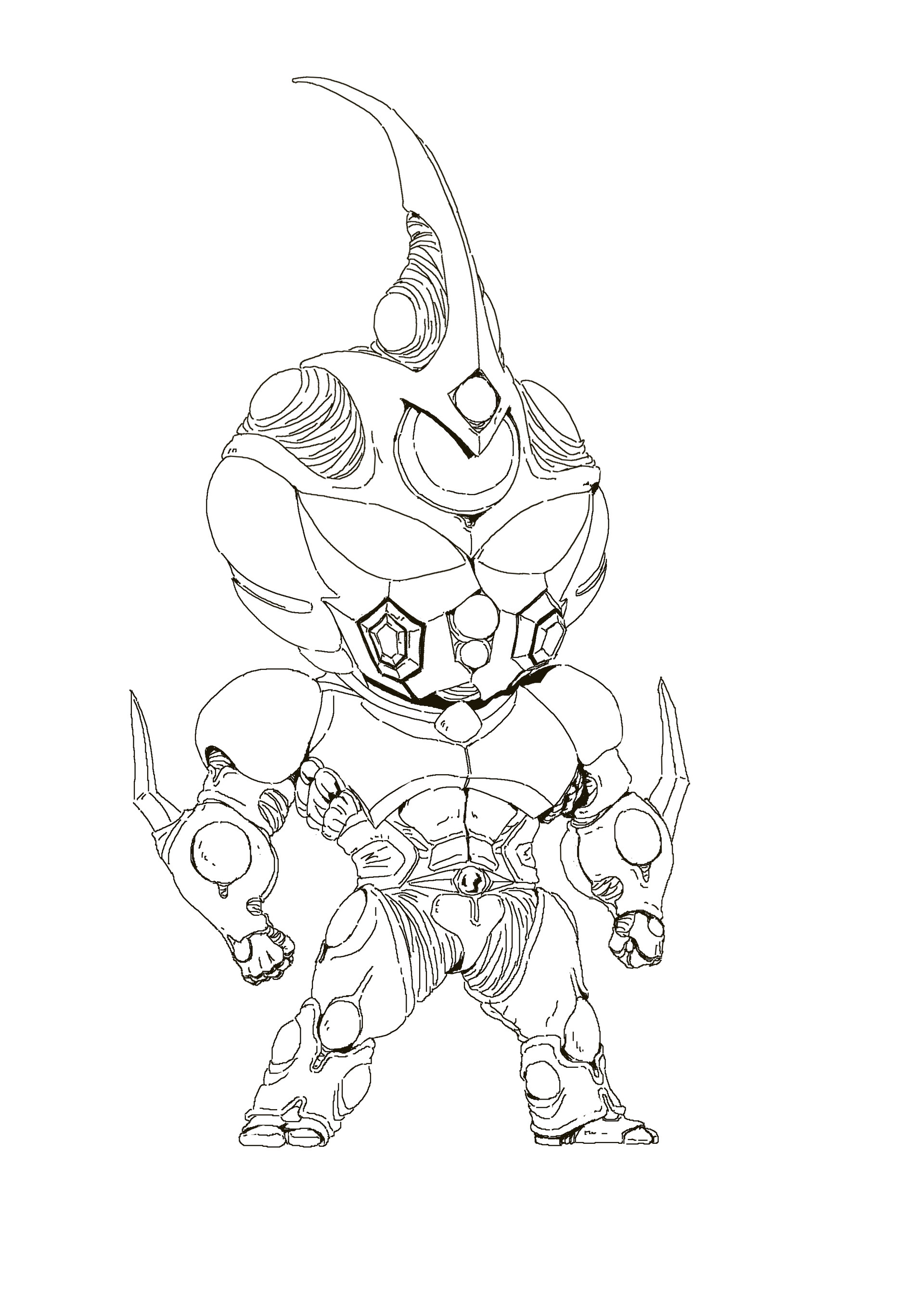 guyver coloring pages